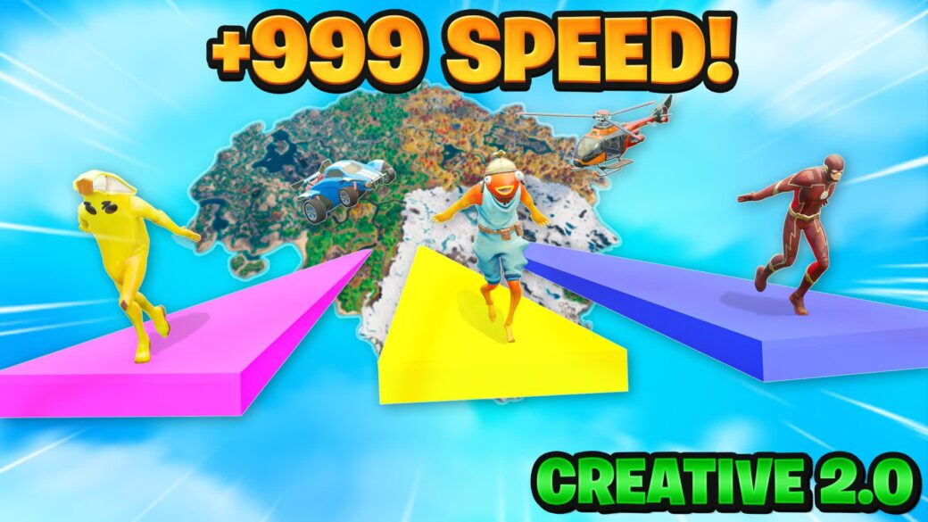 🏃MEGA SPEED RAMP💨 [ kta482 ] – Fortnite Creative Map Code
