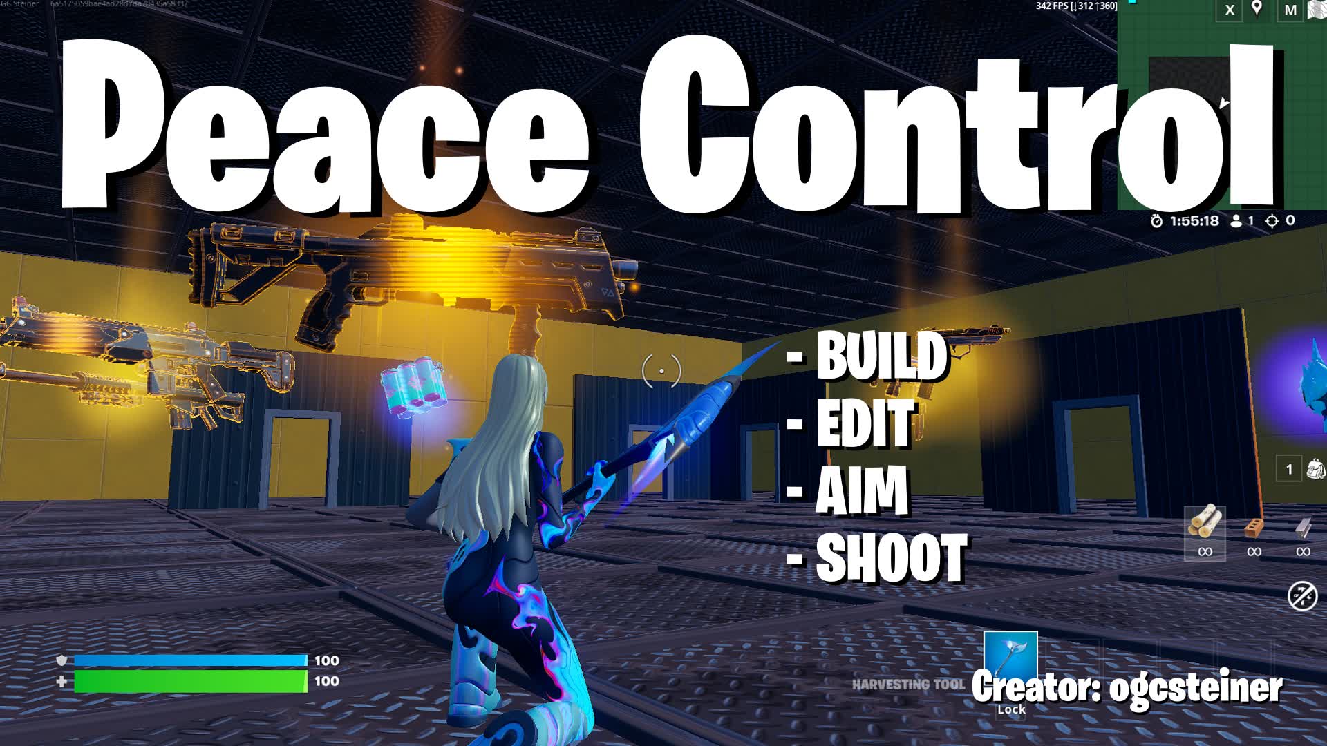 Peace Control OGC [ ogcsteiner ] – Fortnite Creative Map Code