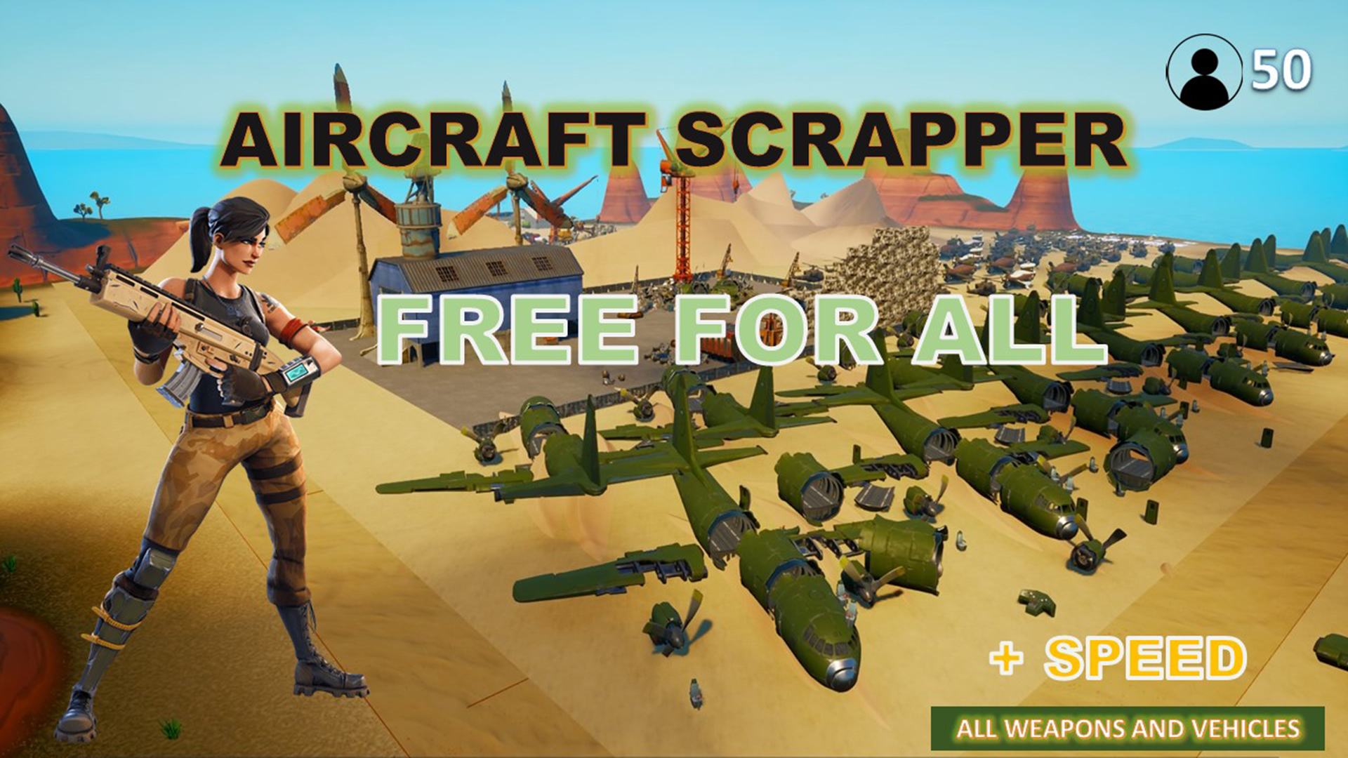 AIRCRAFT SCRAPER 👍FREE FOR ALL 💨SPEED [ apirela ] – Fortnite Creative ...