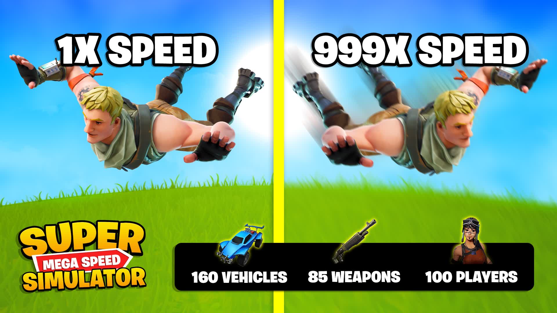 Super Mega XXL Ramp Speed Simulator [ cyniktg ] – Fortnite Creative Map Code