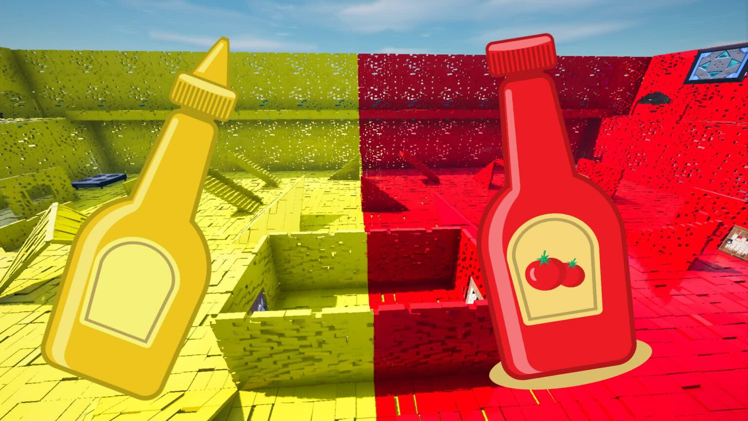 Ketchup vs Mustard [ bulba1x ] – Fortnite Creative Map Code