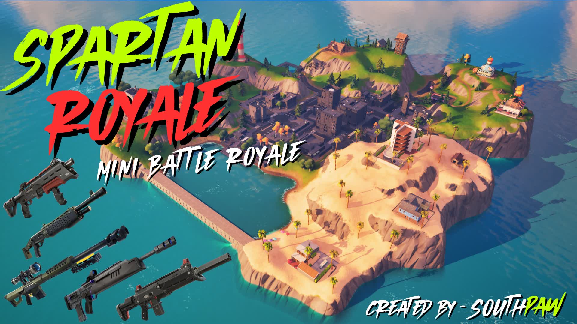 SPARTAN ROYALE MINI BATTLE ROYALE [ southpaw ] – Fortnite Creative Map Code