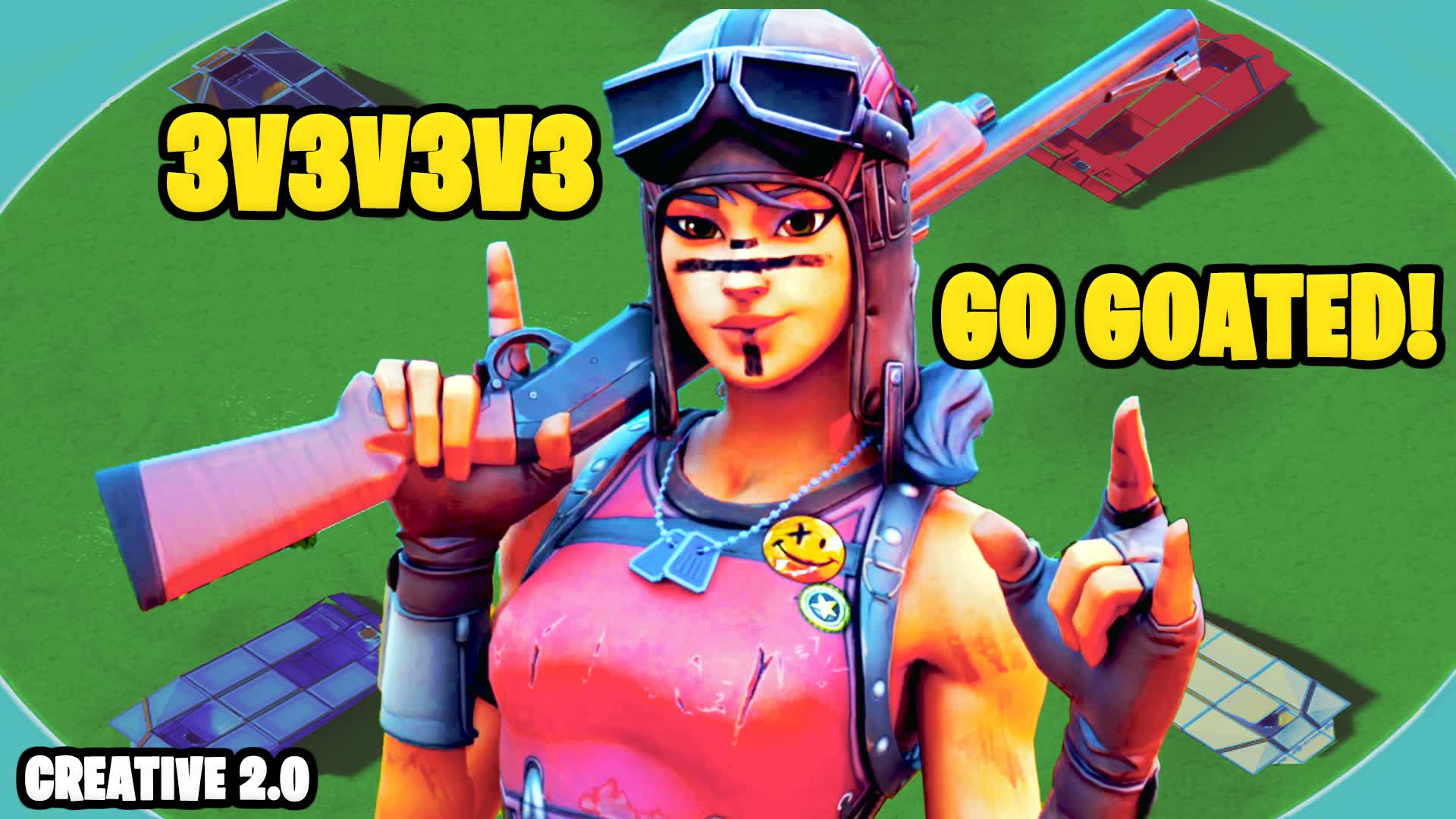 😈 3V3V3V3 GO GOATED!!! [ dude ] – Fortnite Creative Map Code