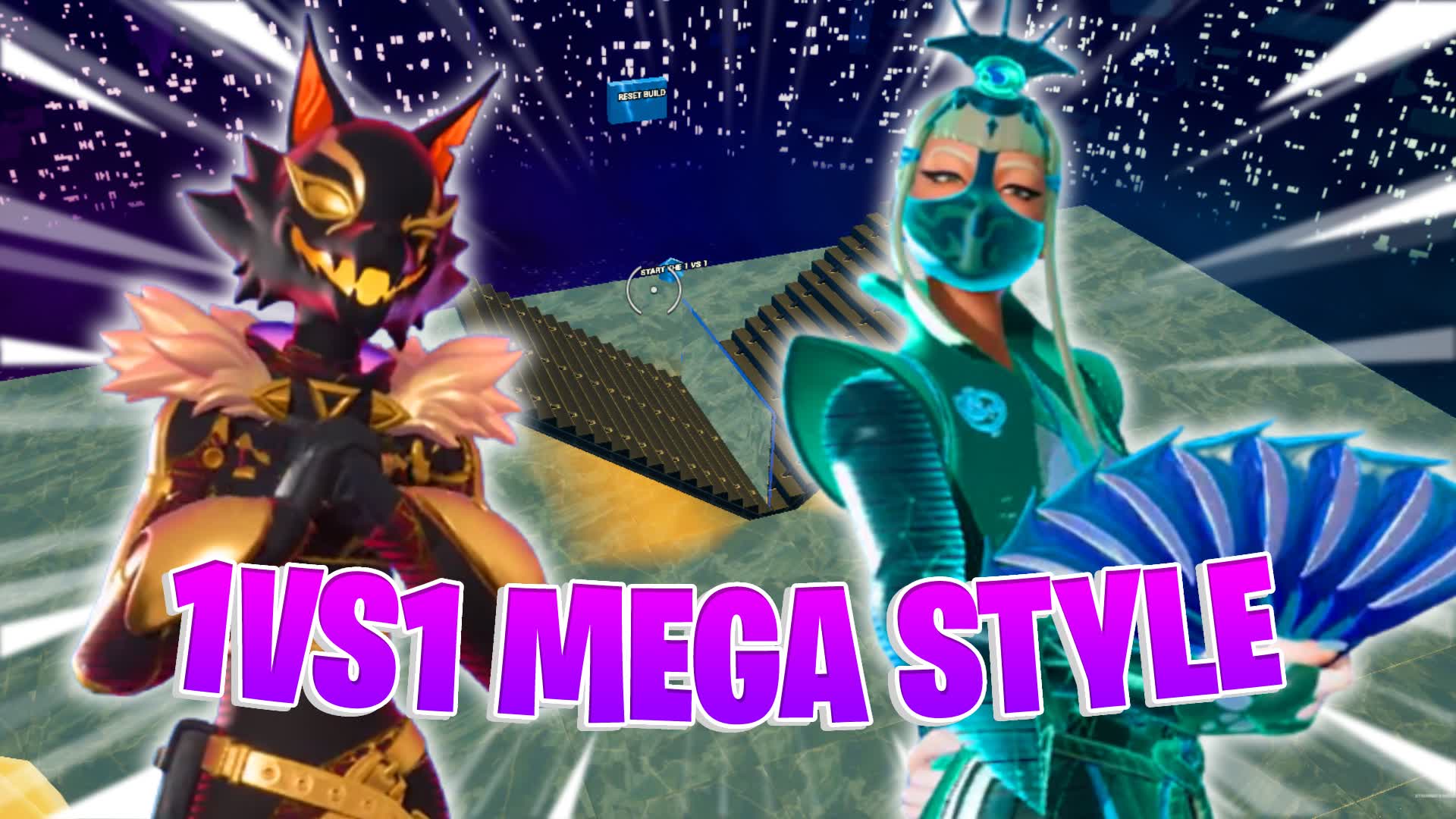 1V1 BUILD FIGHT - MEGA STYLE [ VINS ] – Fortnite Creative Map Code