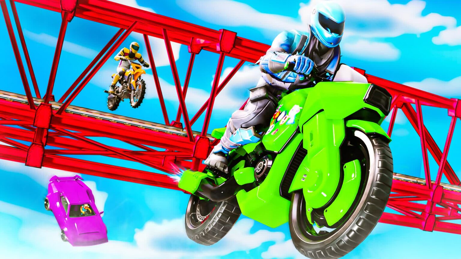 🏎️ULTIMATE BRIDGE STUNTS [ bulba1x ] – Fortnite Creative Map Code