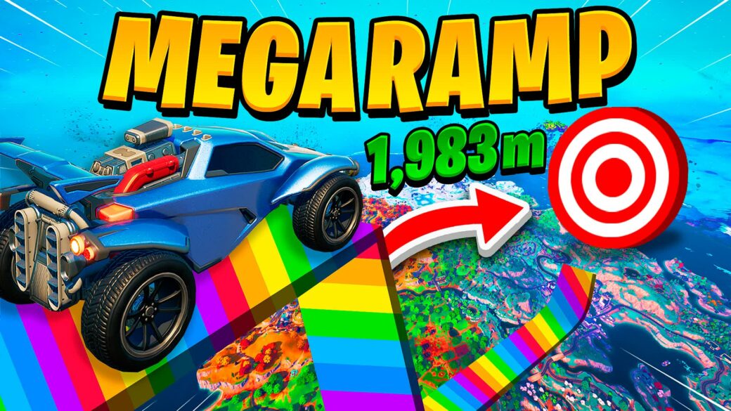 🎯 MEGA RAINBOW RAMP [ emy ] – Fortnite Creative Map Code