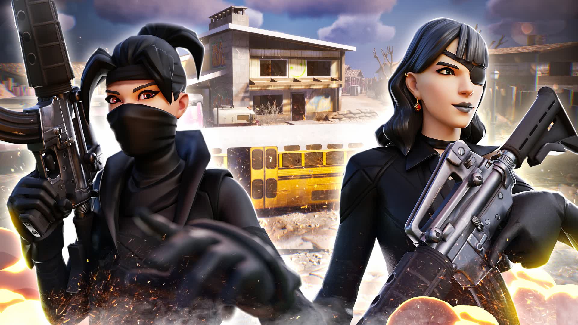 Suburban Showdown [ infinitecanvas ] – Fortnite Creative Map Code