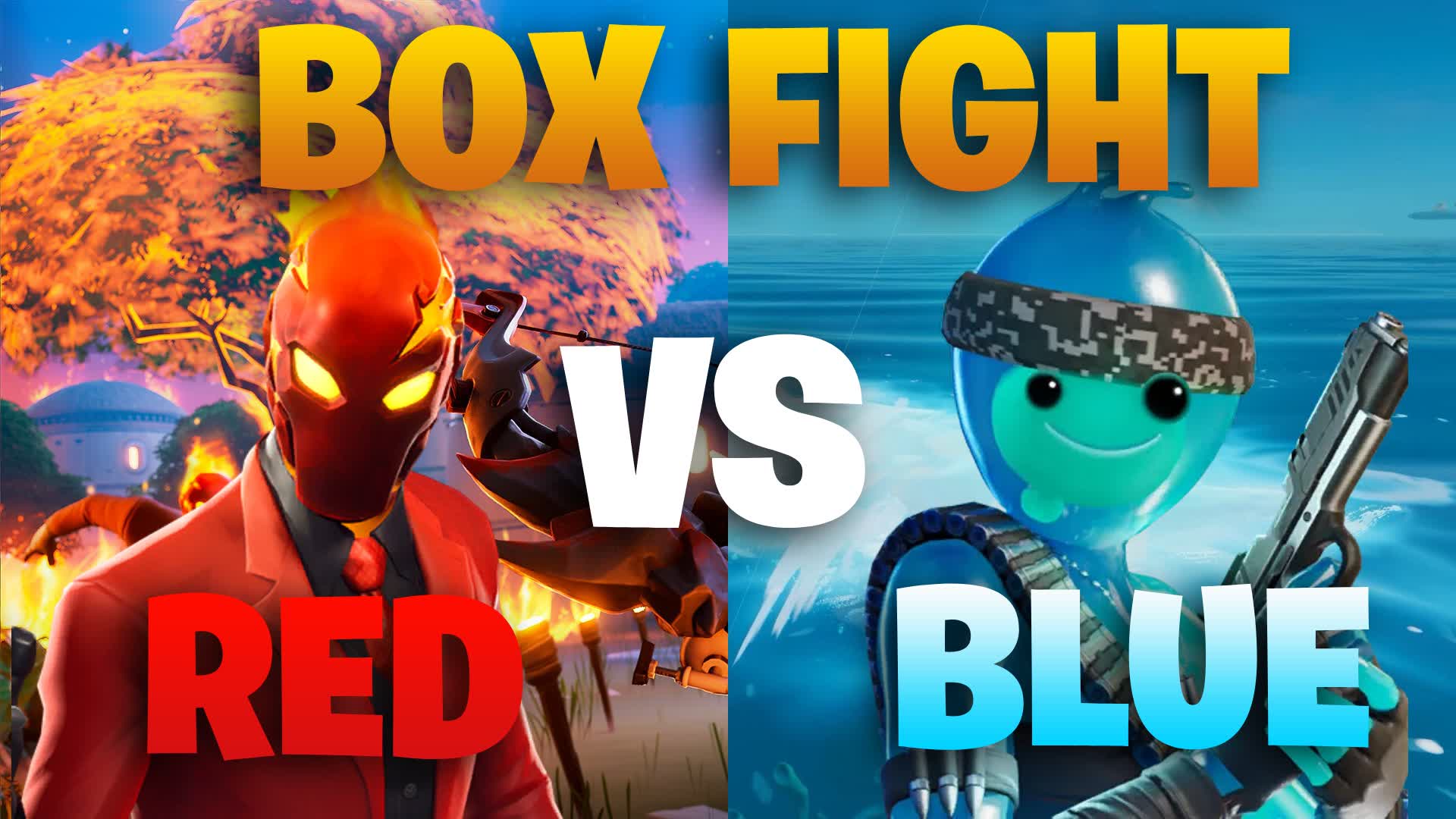 BOX FIGHT FIRE VS WATER by DZIEDZIC [ dziedzic ] – Fortnite Creative ...