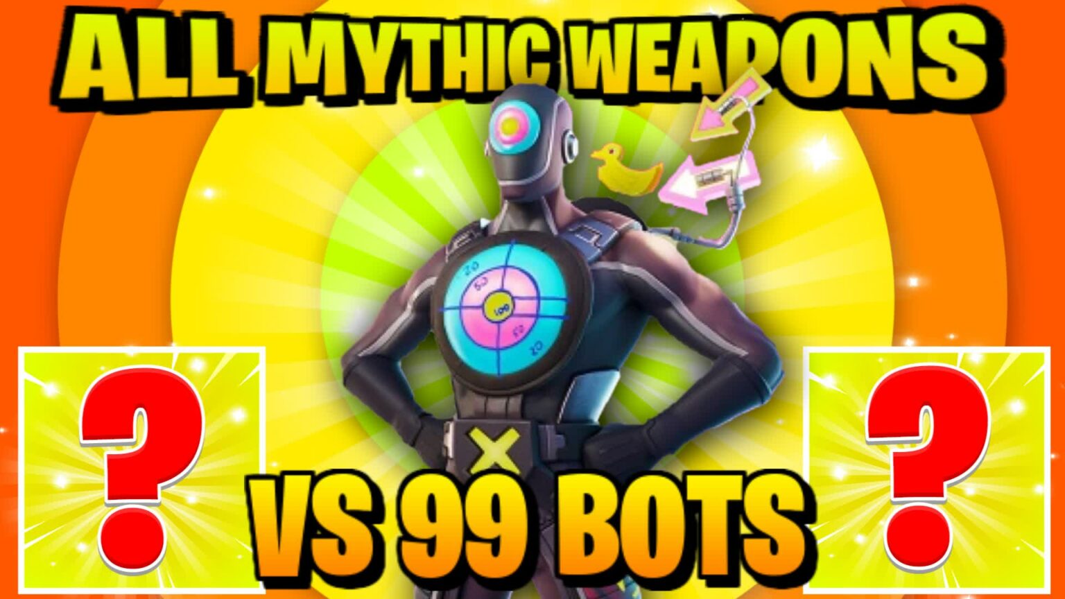 🤖 VS 99 BOTS 🤖 【ALL MYTHIC WEAPON】 [ astr4 ] – Fortnite Creative Map Code