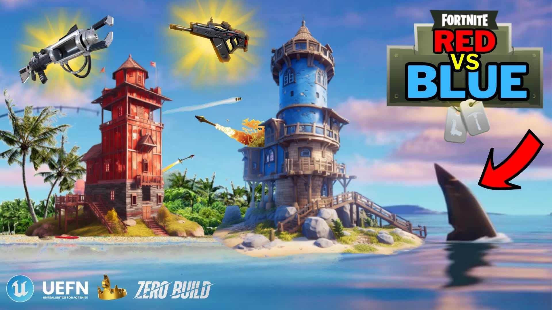 🏝️SUMMER Red VS Blue [ fnh0 ] – Fortnite Creative Map Code