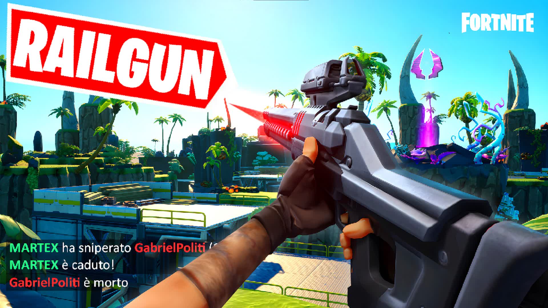 🔫 MEGA LASERS - RAIL GUN FFA [ martex ] – Fortnite Creative Map Code