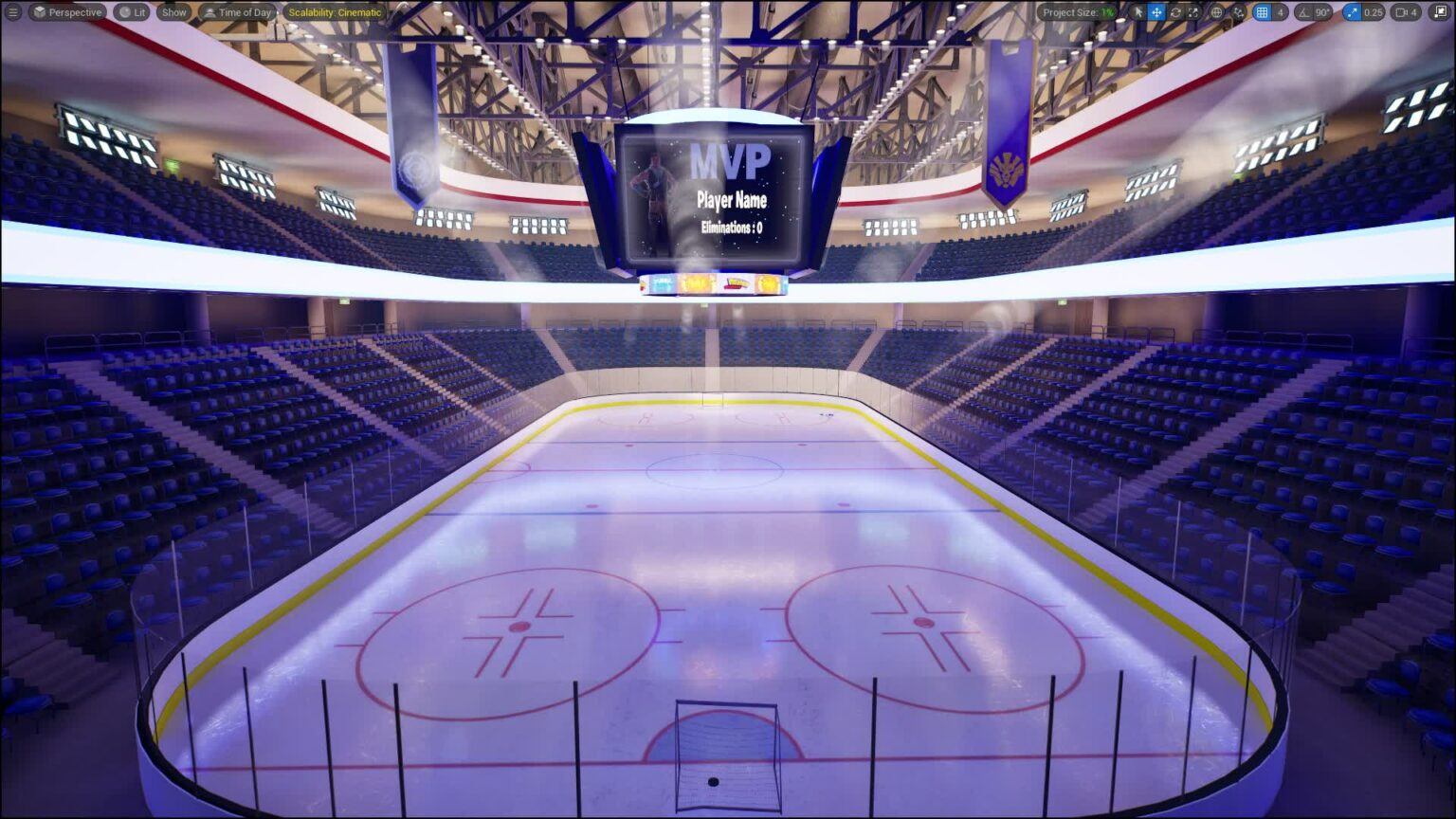 Ice Hockey Arena Gun Game 🏒 [ karmaeffect ] – Fortnite Creative Map Code