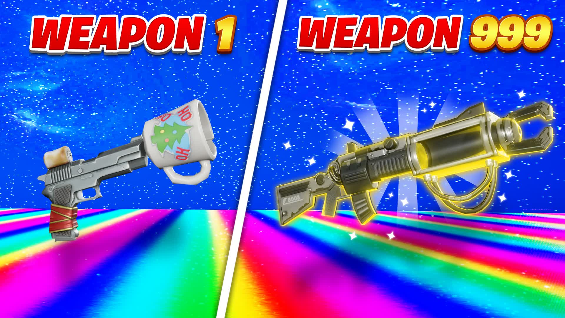 🌈 RAINBOW LAND | ONE SHOT GUN GAME [ hori ] – Fortnite Creative Map Code