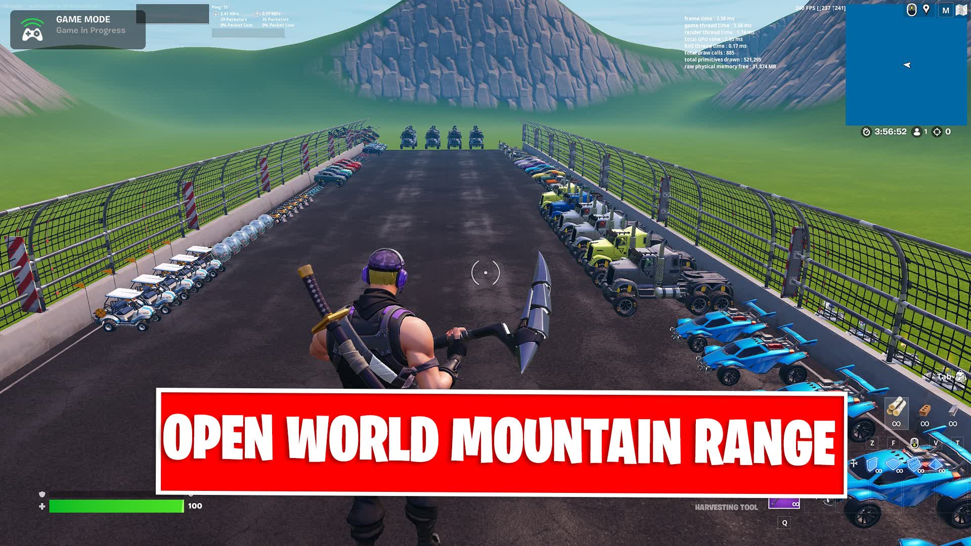 3x Speed Open World Mountain Range [ oxxide ] – Fortnite Creative Map Code