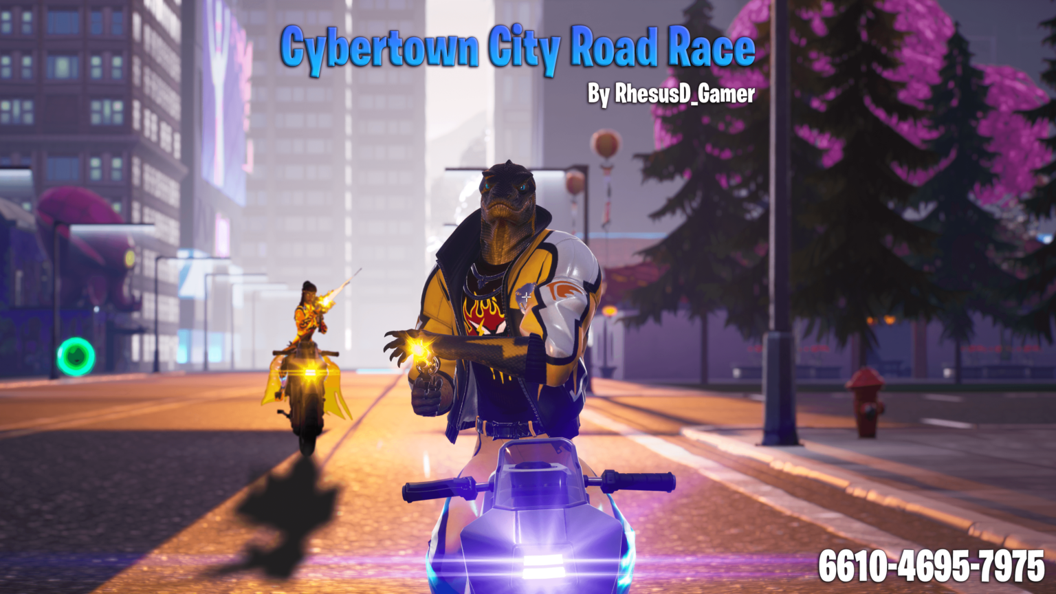 Cybertown City Road Race [ rhesusd_gamer ] – Fortnite Creative Map Code
