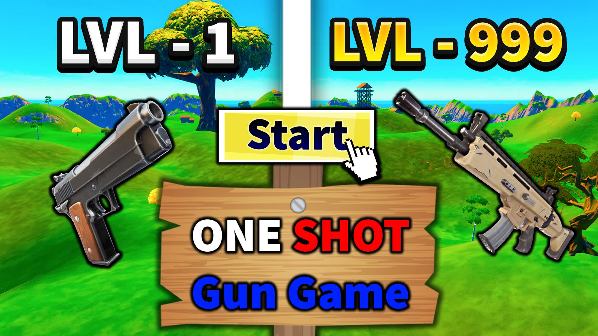 One shot + Speed - GunGame [ zigi ] – Fortnite Creative Map Code