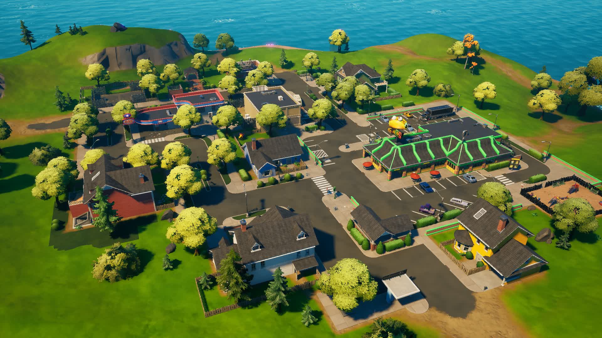 Greasy Grove Gun Game [ seyvt ] – Fortnite Creative Map Code