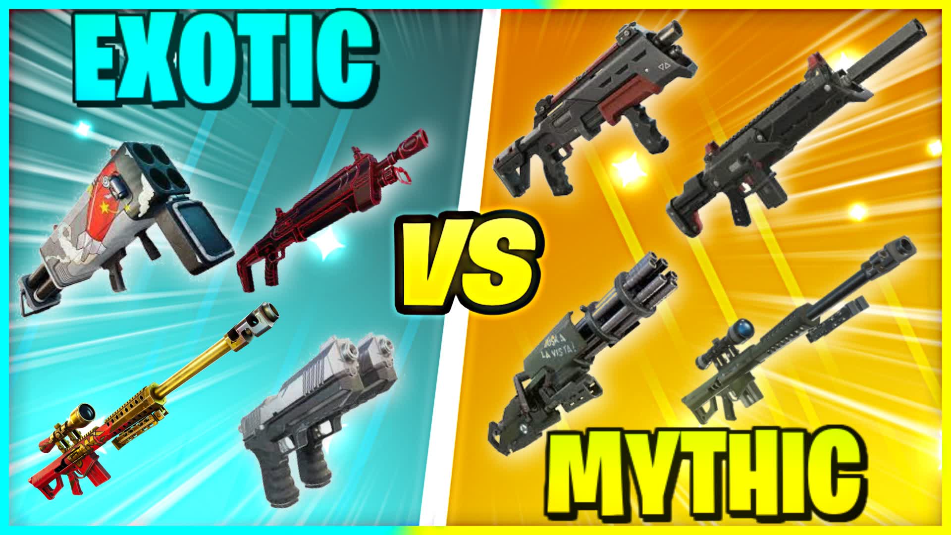 MYTHIC VS 🌎EXOTIC🌎 *ZERO BUILD* [ nyasfn ] – Fortnite Creative Map Code