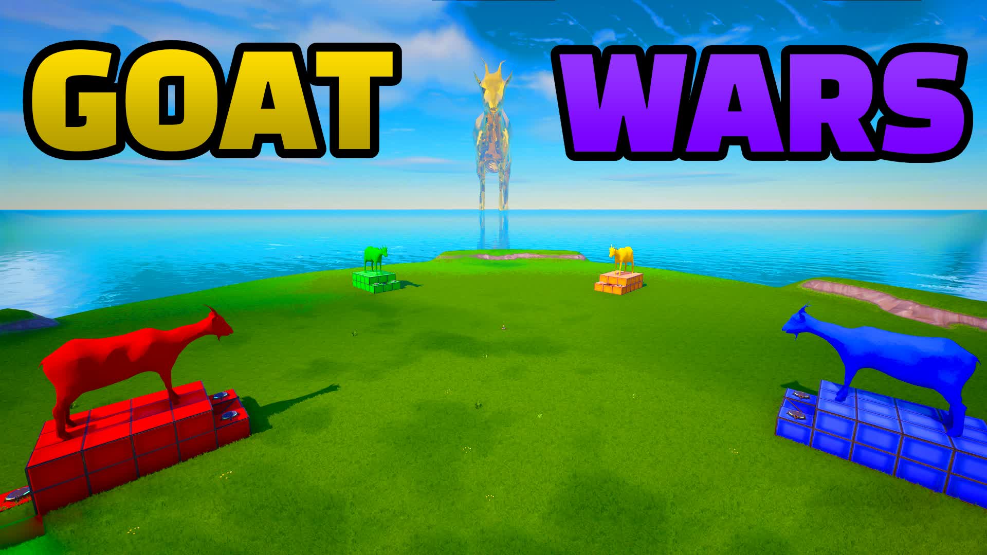 🐐Goat Wars - 4v4v4v4 🌀 [ fridge ] – Fortnite Creative Map Code