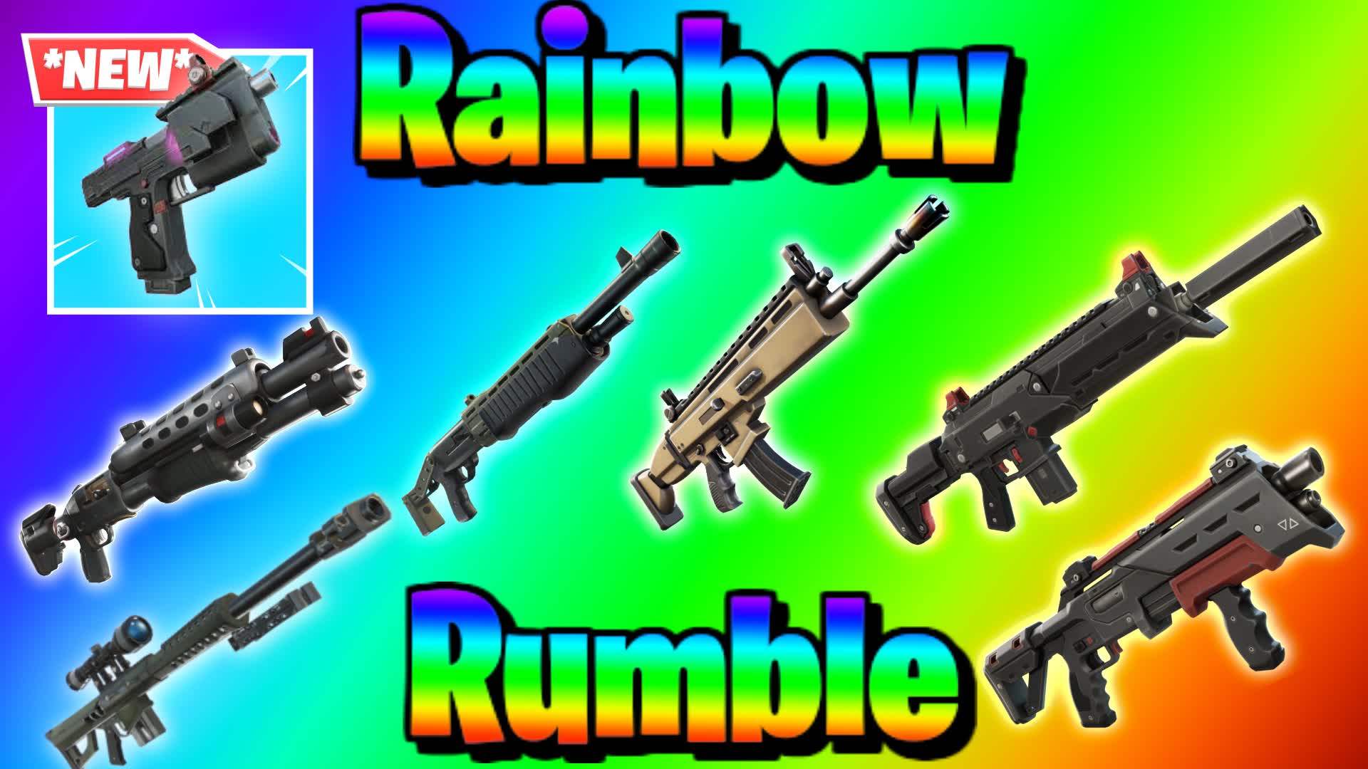 🌈Rainbow Rumble🌈 Team Deathmatch [ astr4 ] – Fortnite Creative Map Code