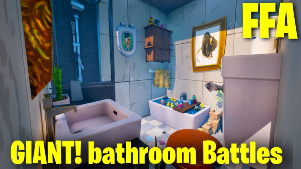 GIANT! Bathroom FFA 🧼 [ evntgames ] – Fortnite Creative Map Code