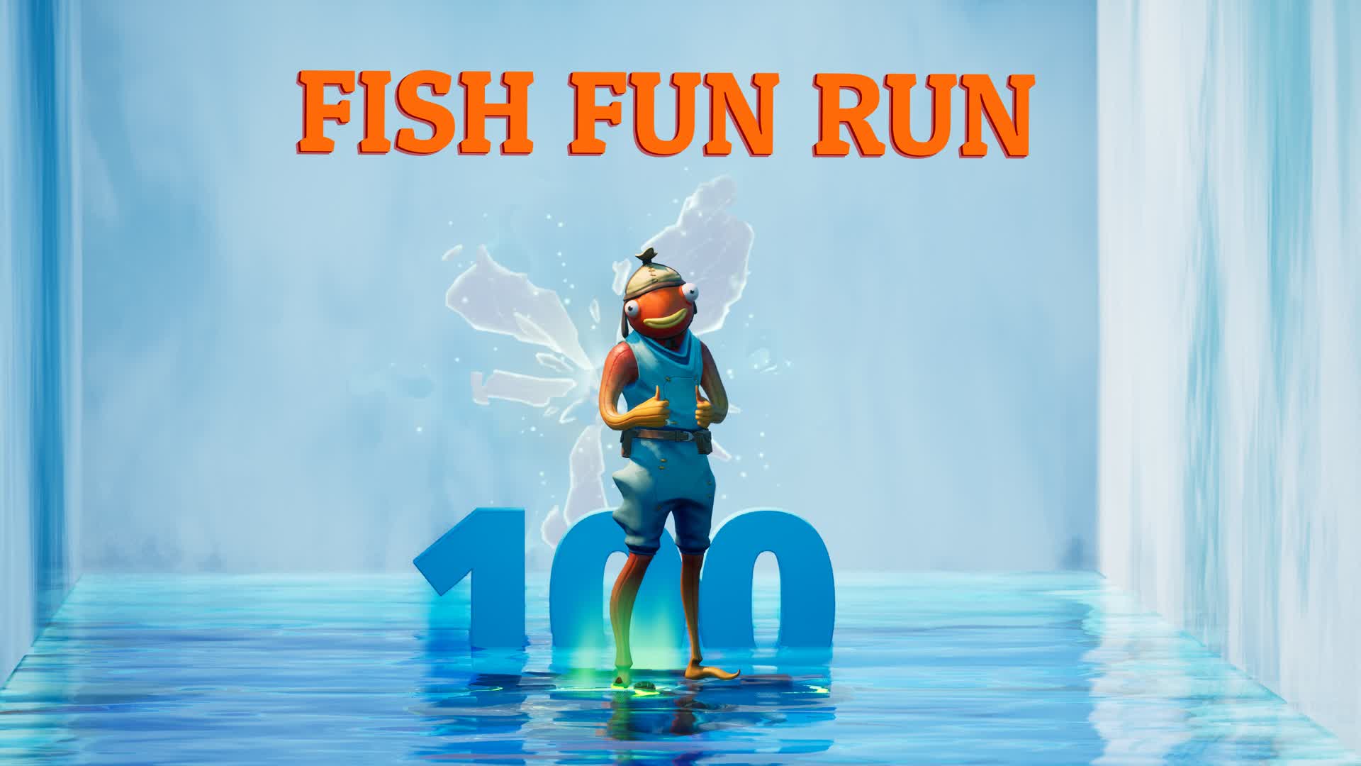 FISH FUN RUN - 100 LEVEL DEATHRUN [ mjauthilda ] – Fortnite Creative Map Code
