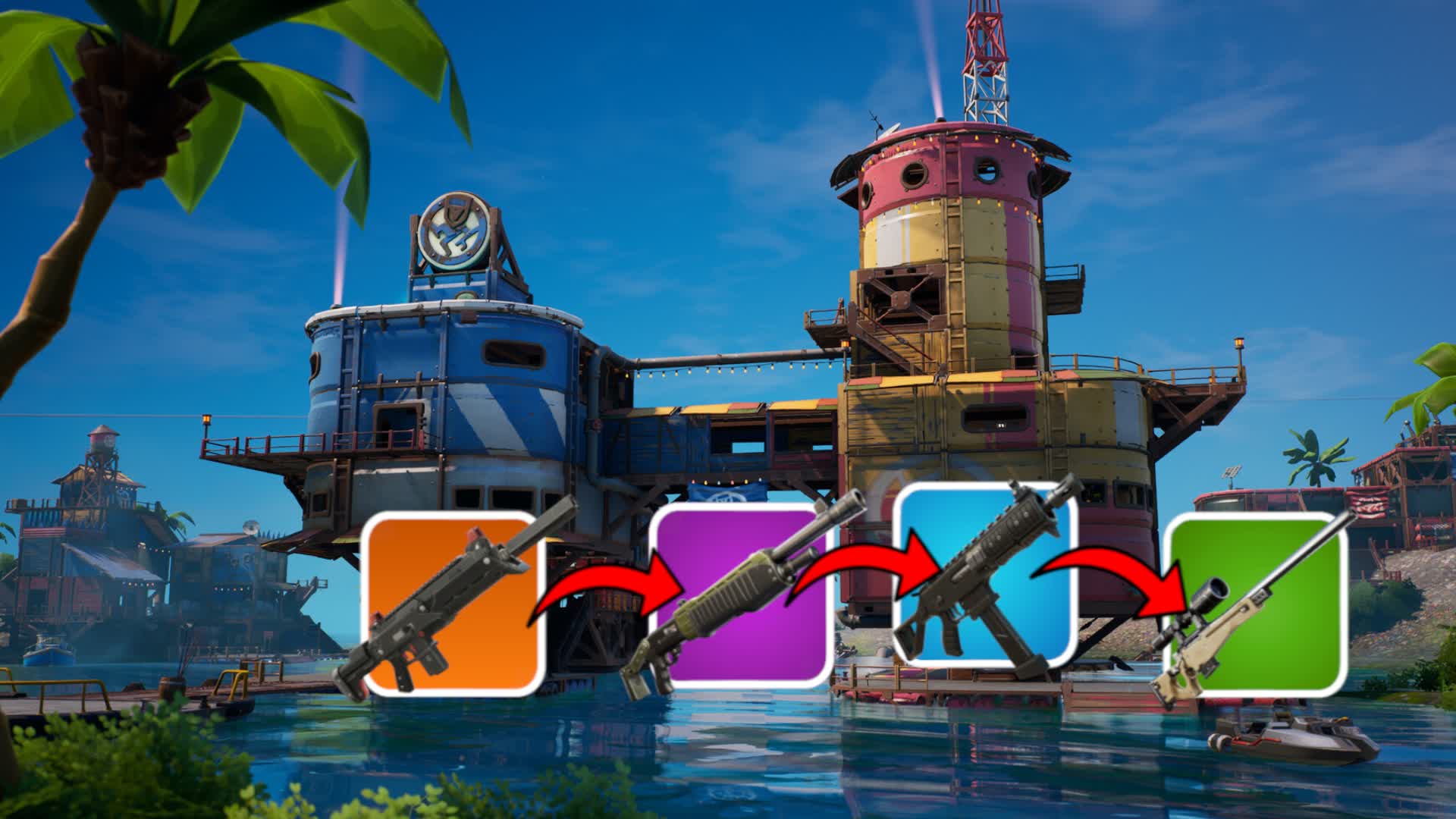 Fortilla - Gun Game [ lowkj ] – Fortnite Creative Map Code