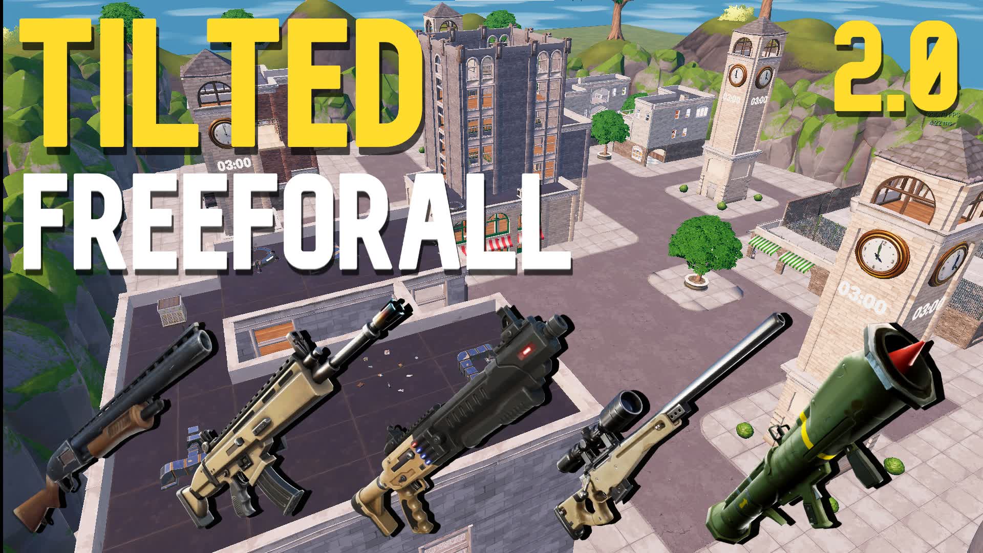 TiltedFreeForAll [ starrex ] – Fortnite Creative Map Code