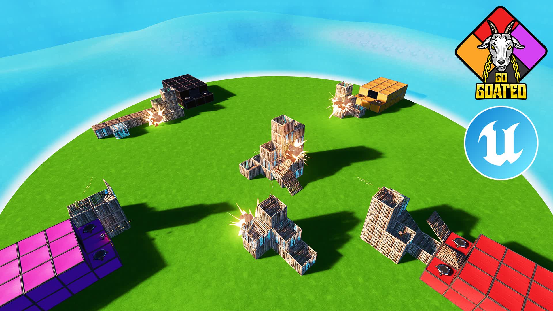 🐐 GOATED! Zone Wars 🌀 [ TheBoyDilly ] – Fortnite Creative Map Code