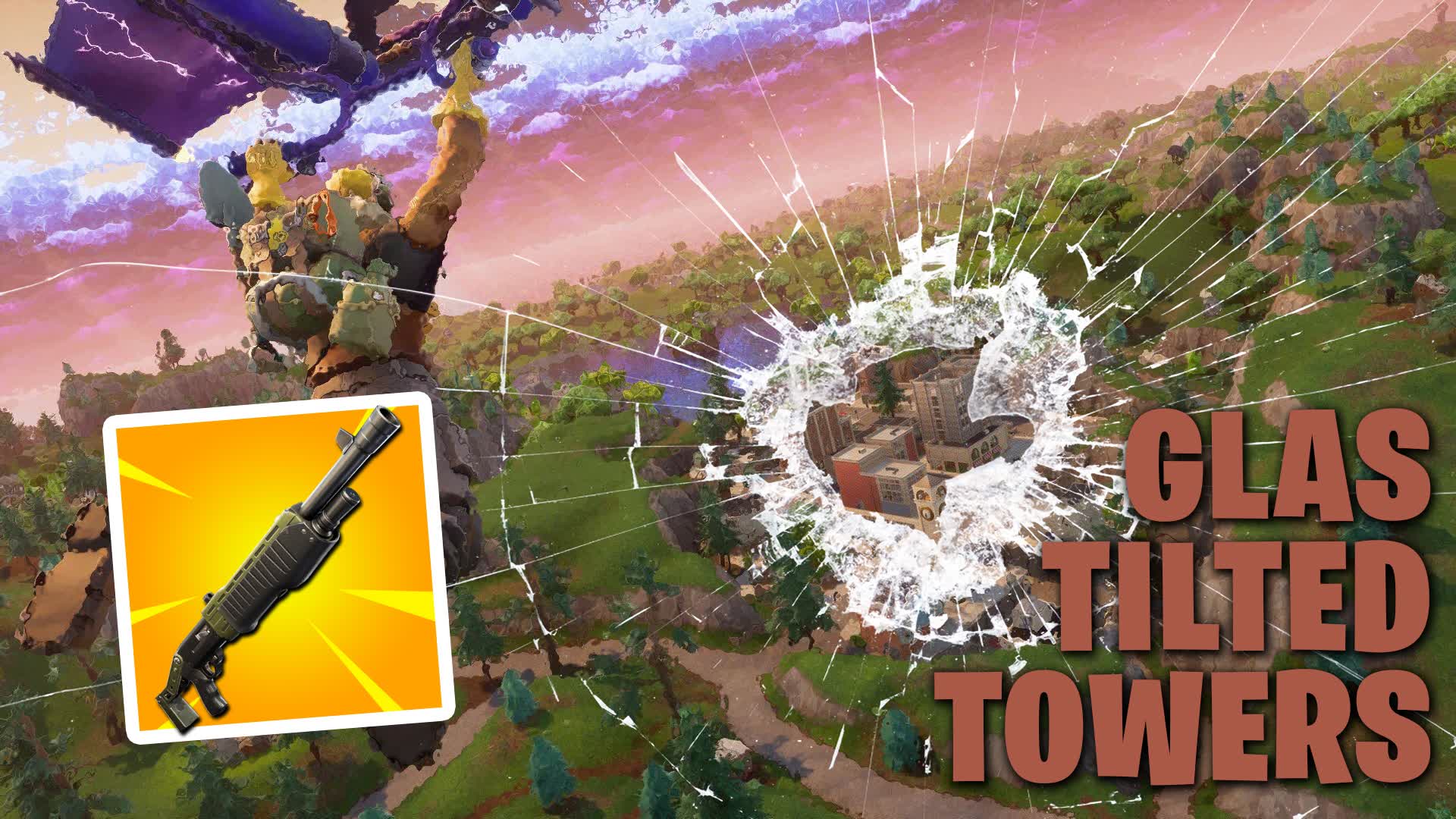 Glas Tilted Towers Gun Game [ schleini ] – Fortnite Creative Map Code