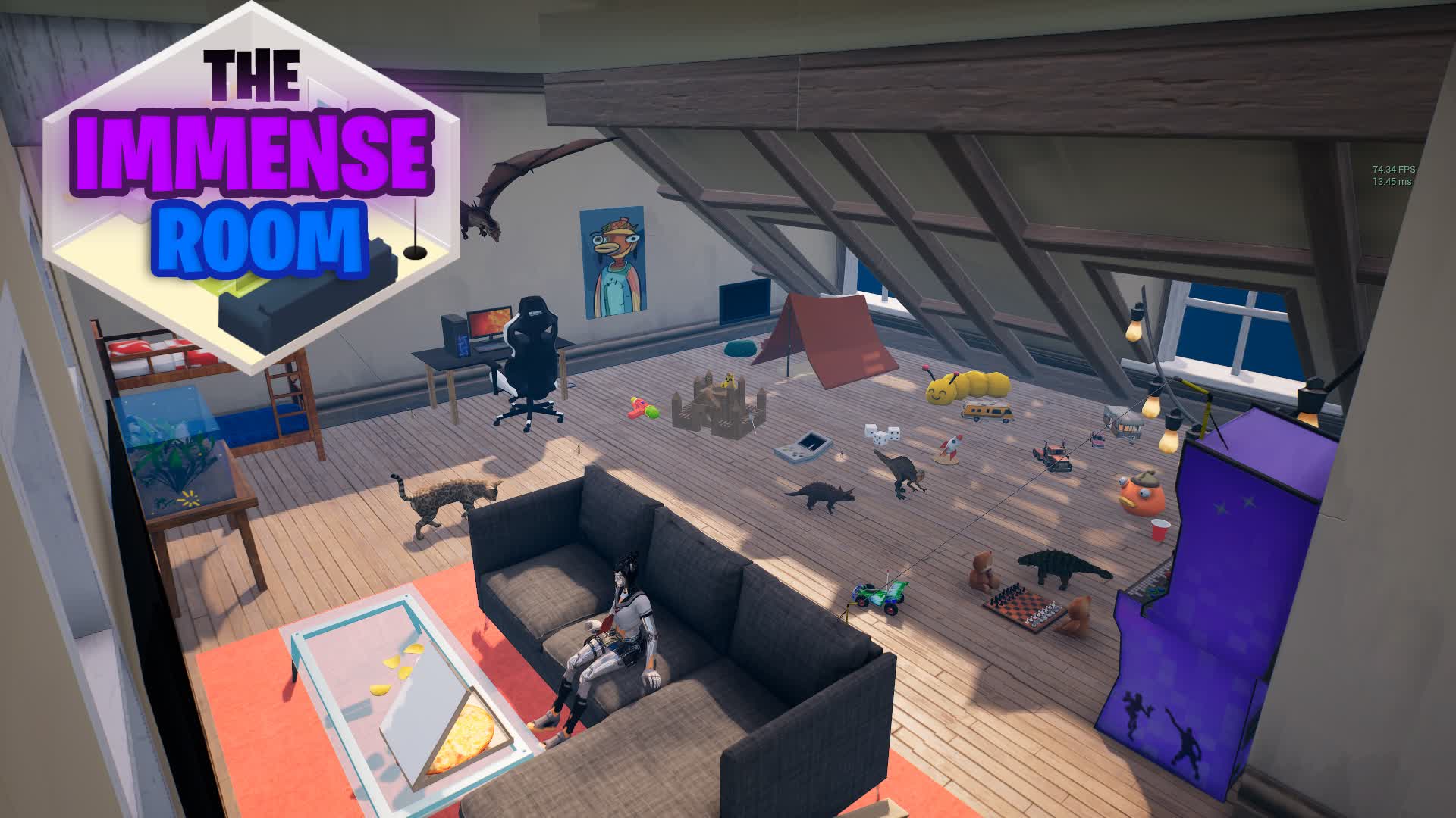 🛏️THE IMMENSE ROOM 🔫 [ vortzz ] – Fortnite Creative Map Code