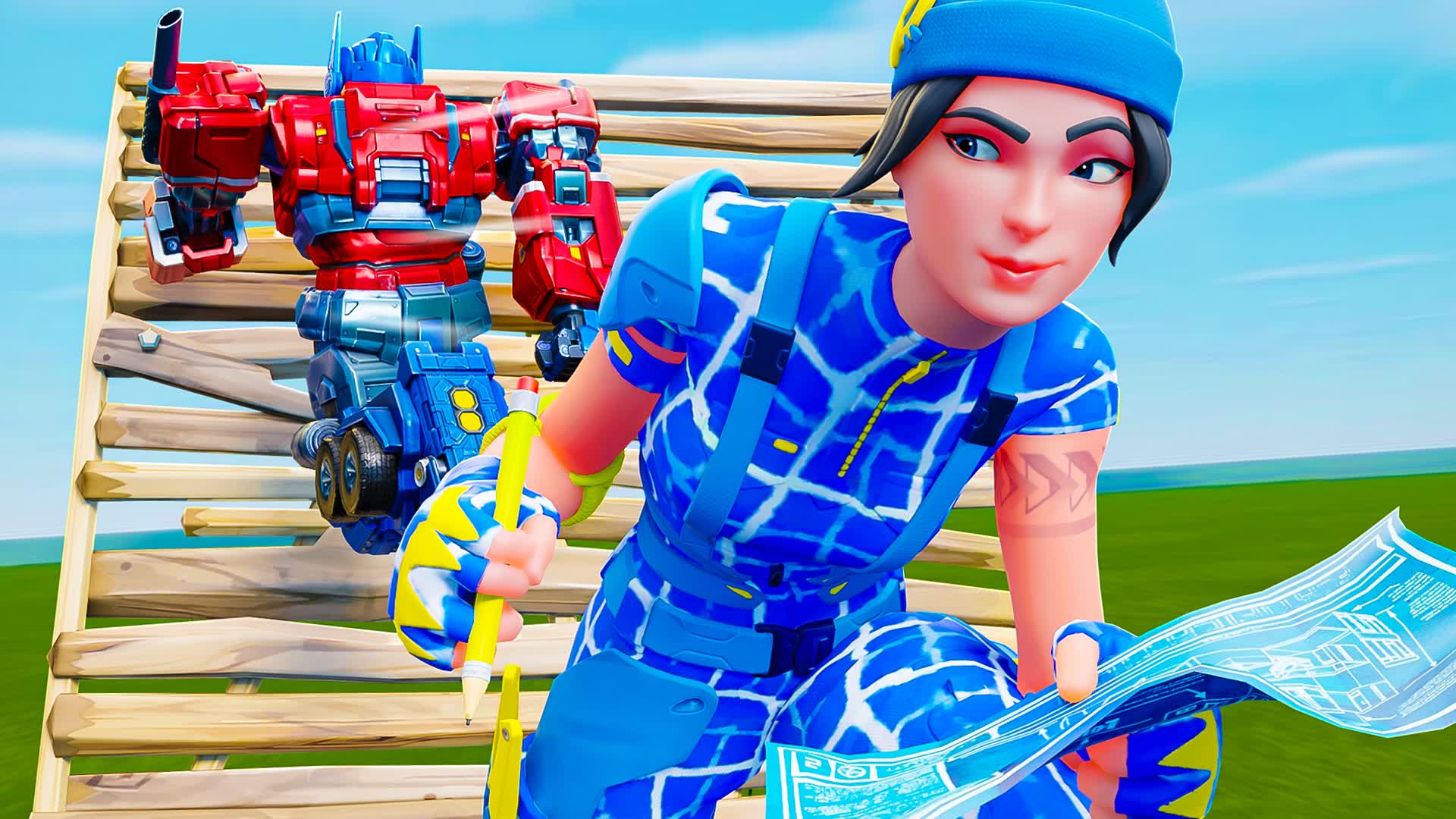 1v1 Build Fights - Optimus Prime💙 [ jarvyy ] – Fortnite Creative Map Code