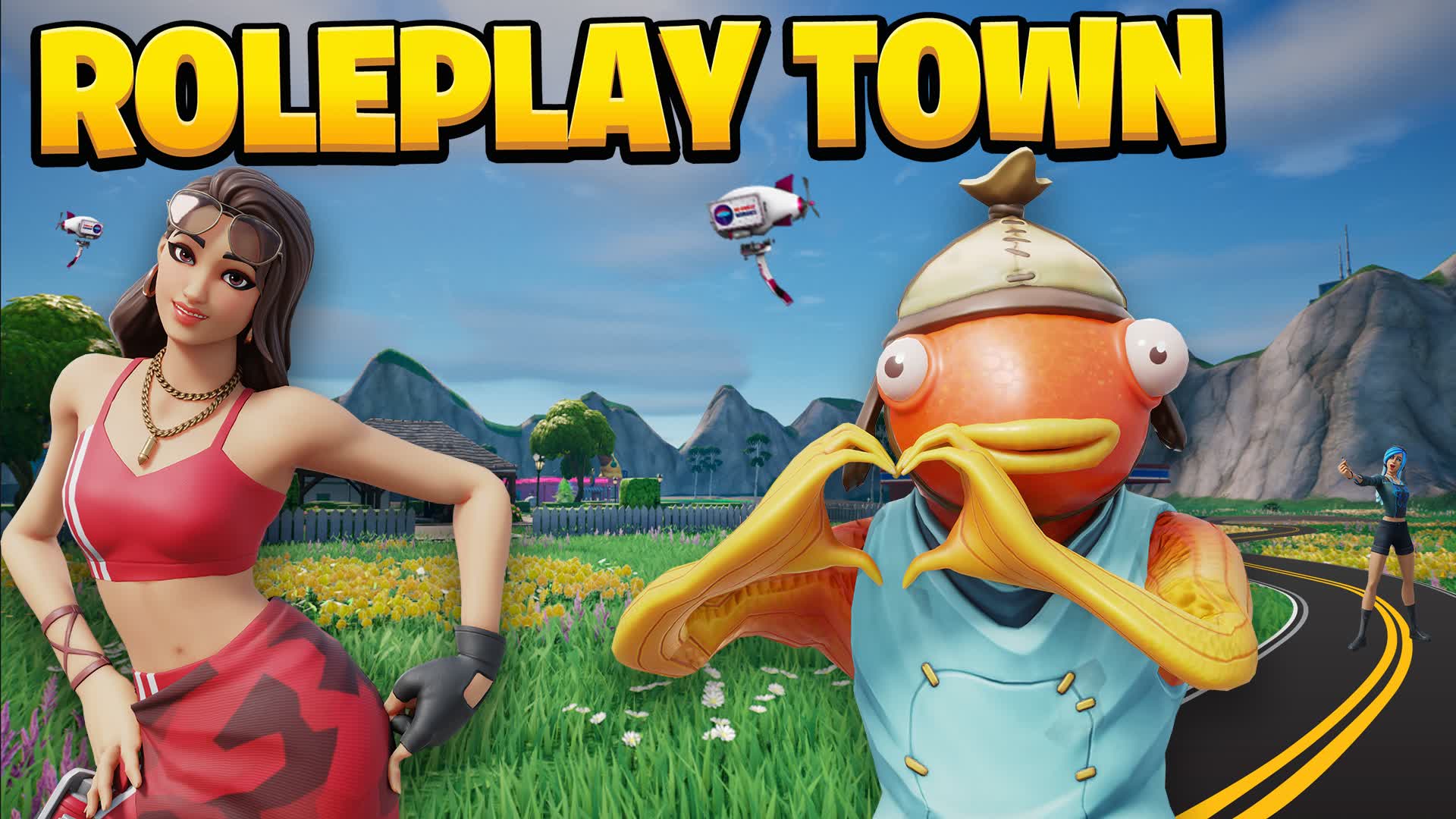 🌆 ROLE PLAY TOWN 🏙 [ guffy ] – Fortnite Creative Map Code