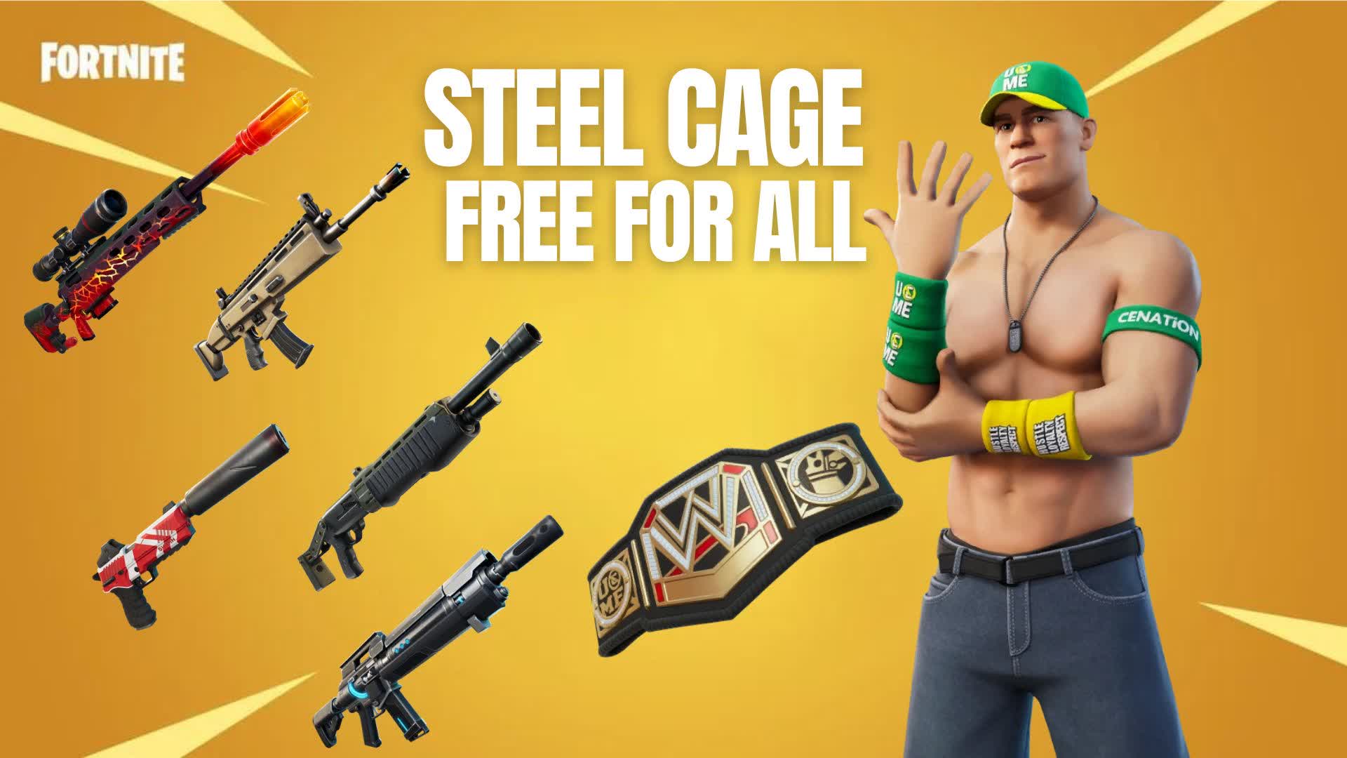STEEL CAGE - FREE FOR ALL [ r-max ] – Fortnite Creative Map Code