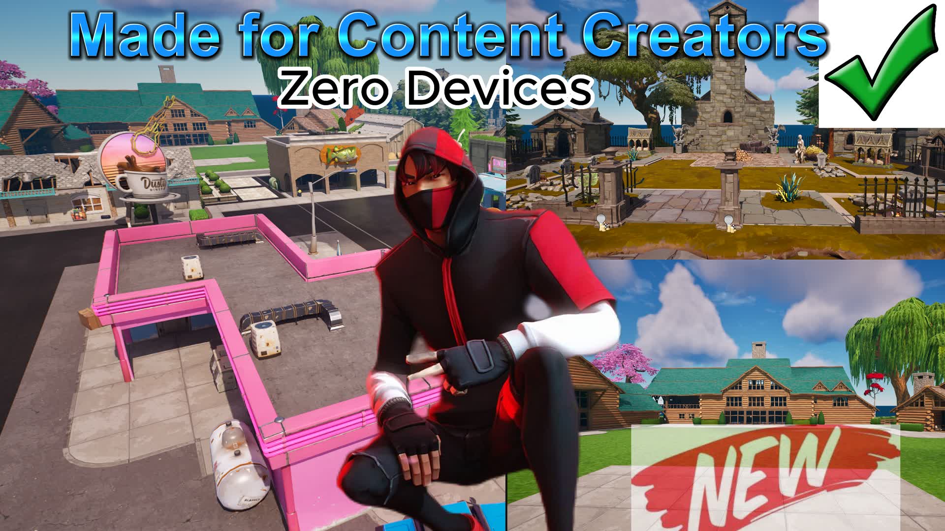 CONTENT CREATORS MAP PT.1 [ shukball ] – Fortnite Creative Map Code