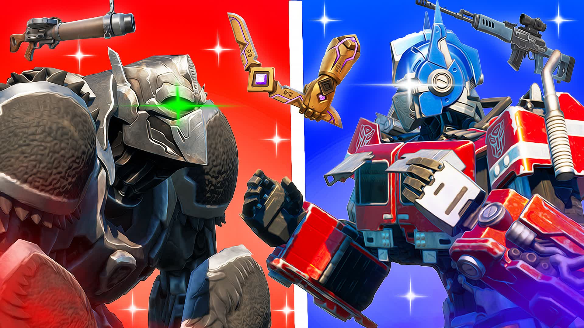🚚OPTIMUS PRIME vs PRIMAL💥Zone Wars 🌀 [ bdd ] – Fortnite Creative Map Code