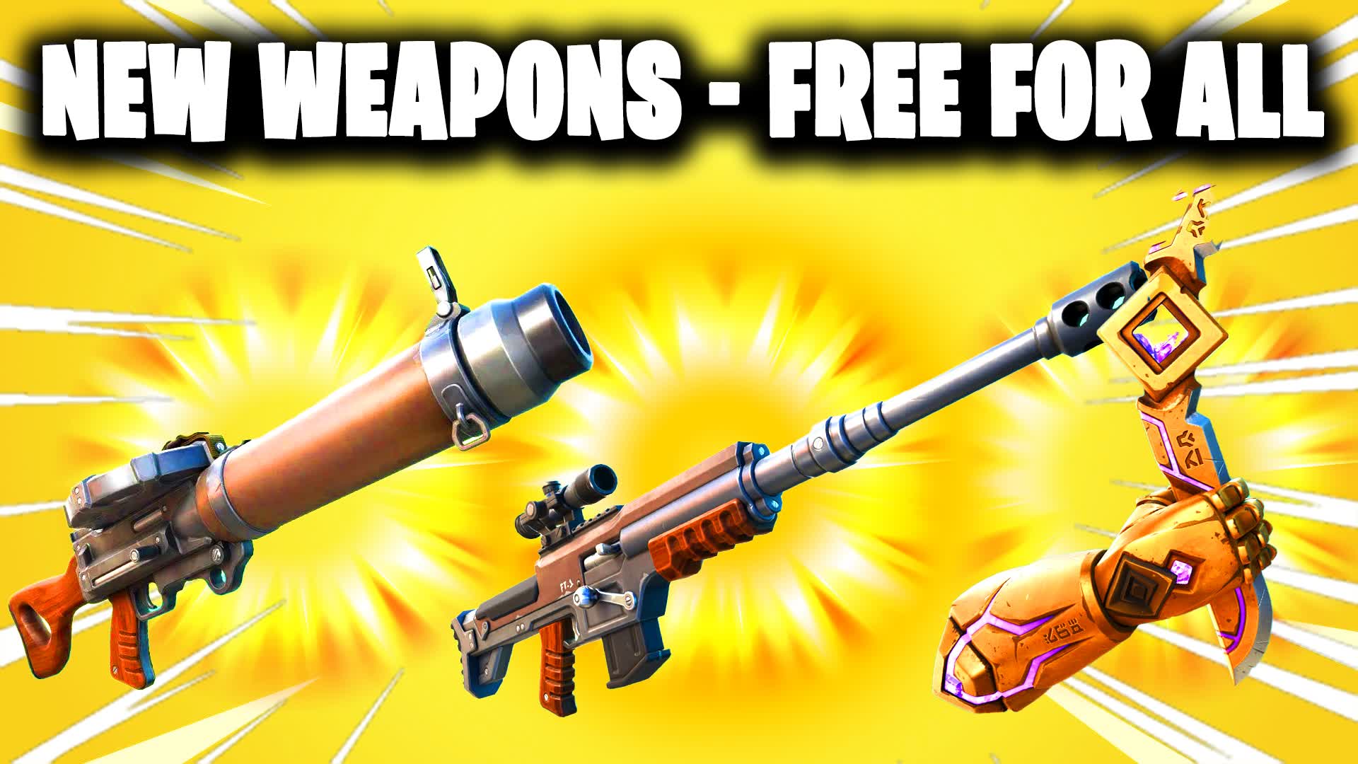 NEW FREE FOR ALL - ALL WEAPONS [ dude ] – Fortnite Creative Map Code