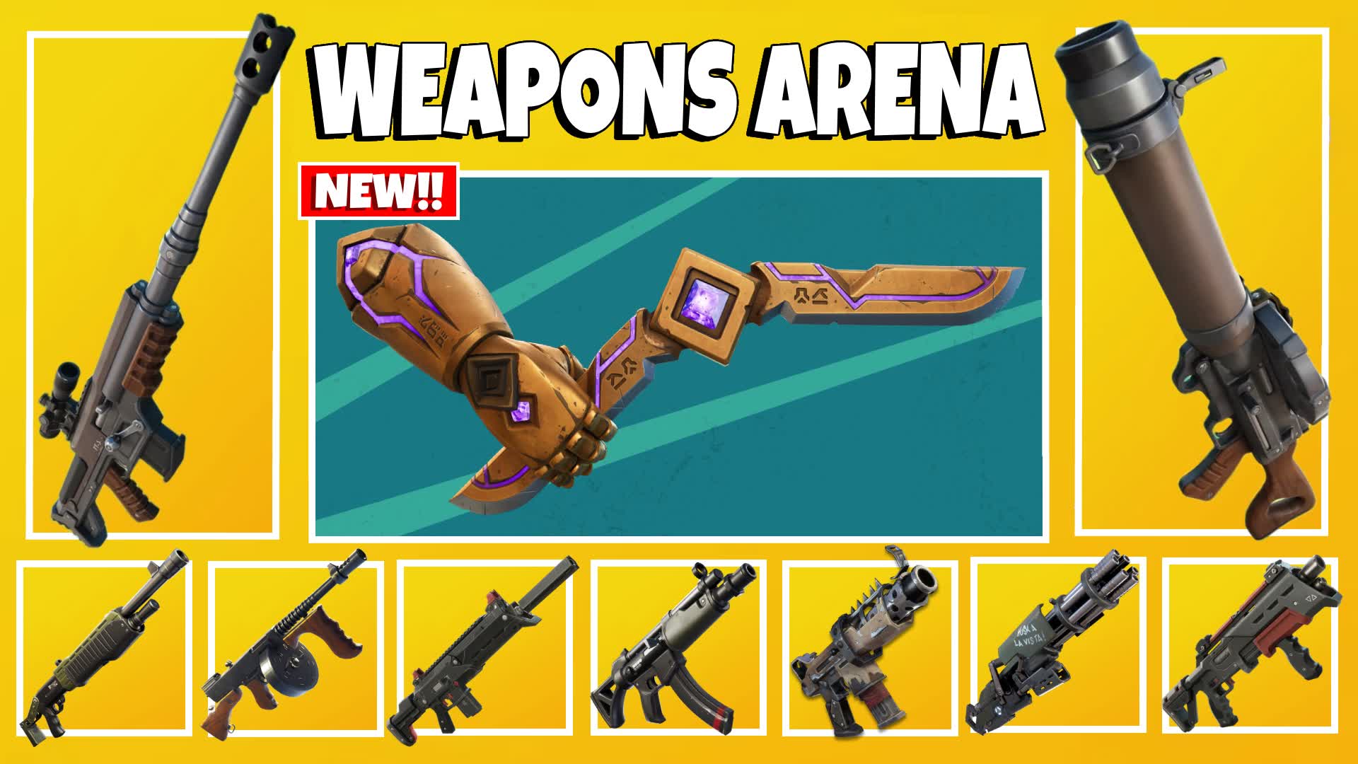 Weapons Arena - Free For All [ obaix ] – Fortnite Creative Map Code
