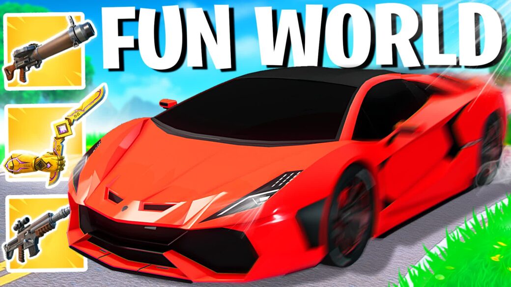 😜 FUN WORLD - All Weapons 😜 [ koco ] – Fortnite Creative Map Code