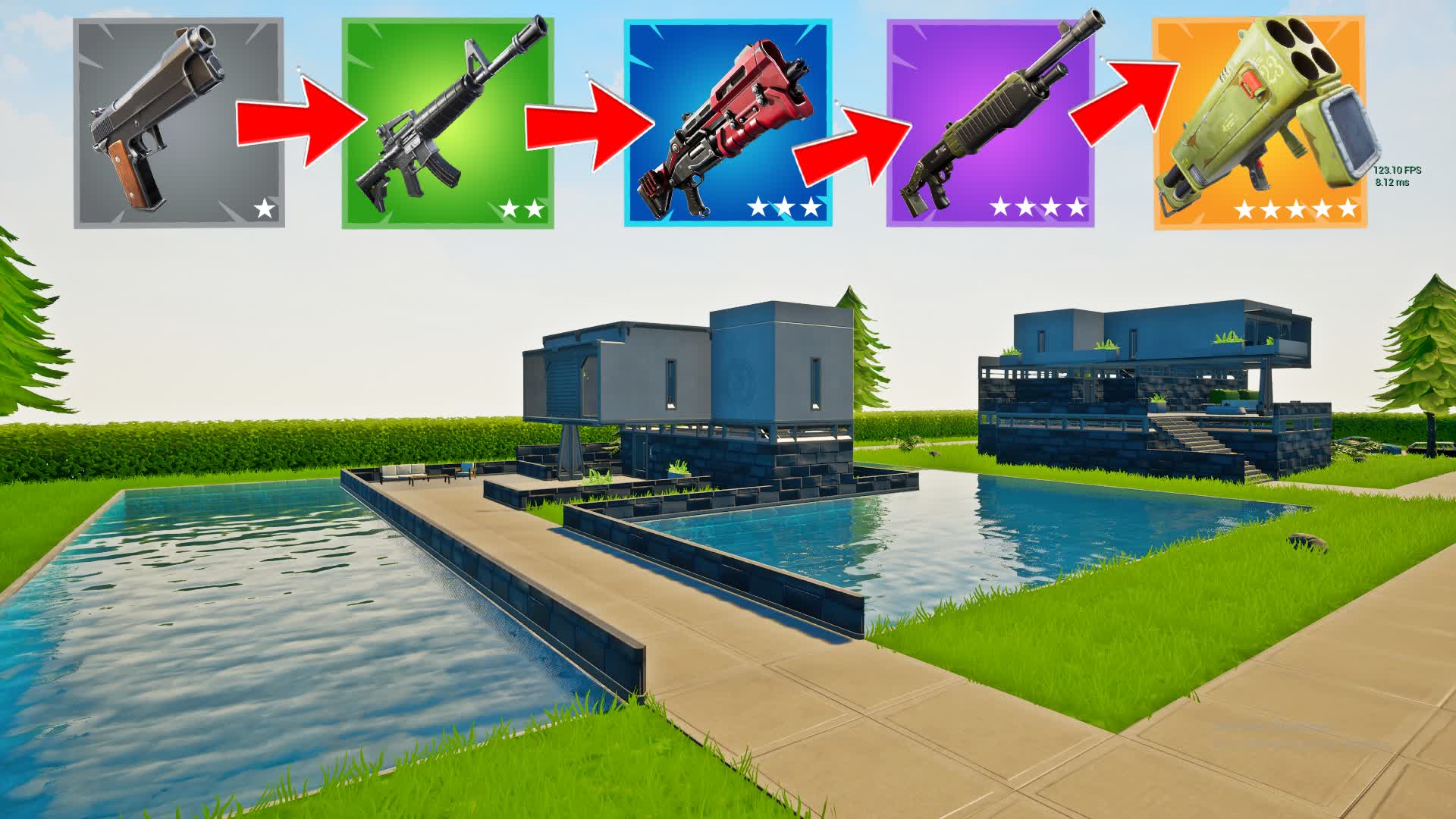 Modern - 💥 Gun Game 🔫 [ tog ] – Fortnite Creative Map Code