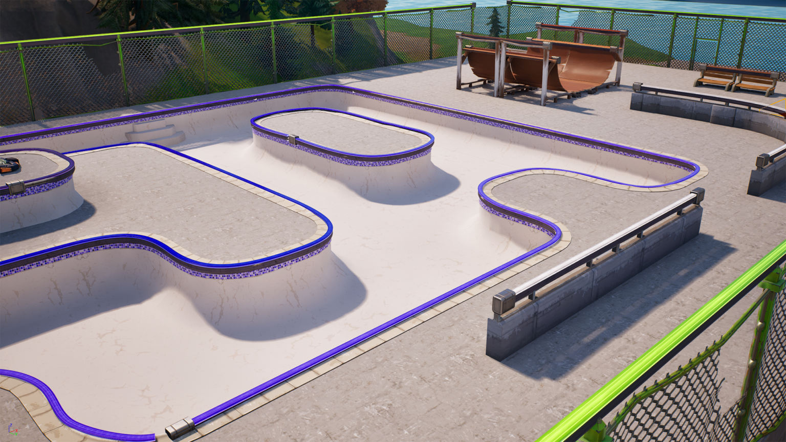 Grind Rail - Tilted Trick Park [ alexotronic ] – Fortnite Creative Map Code