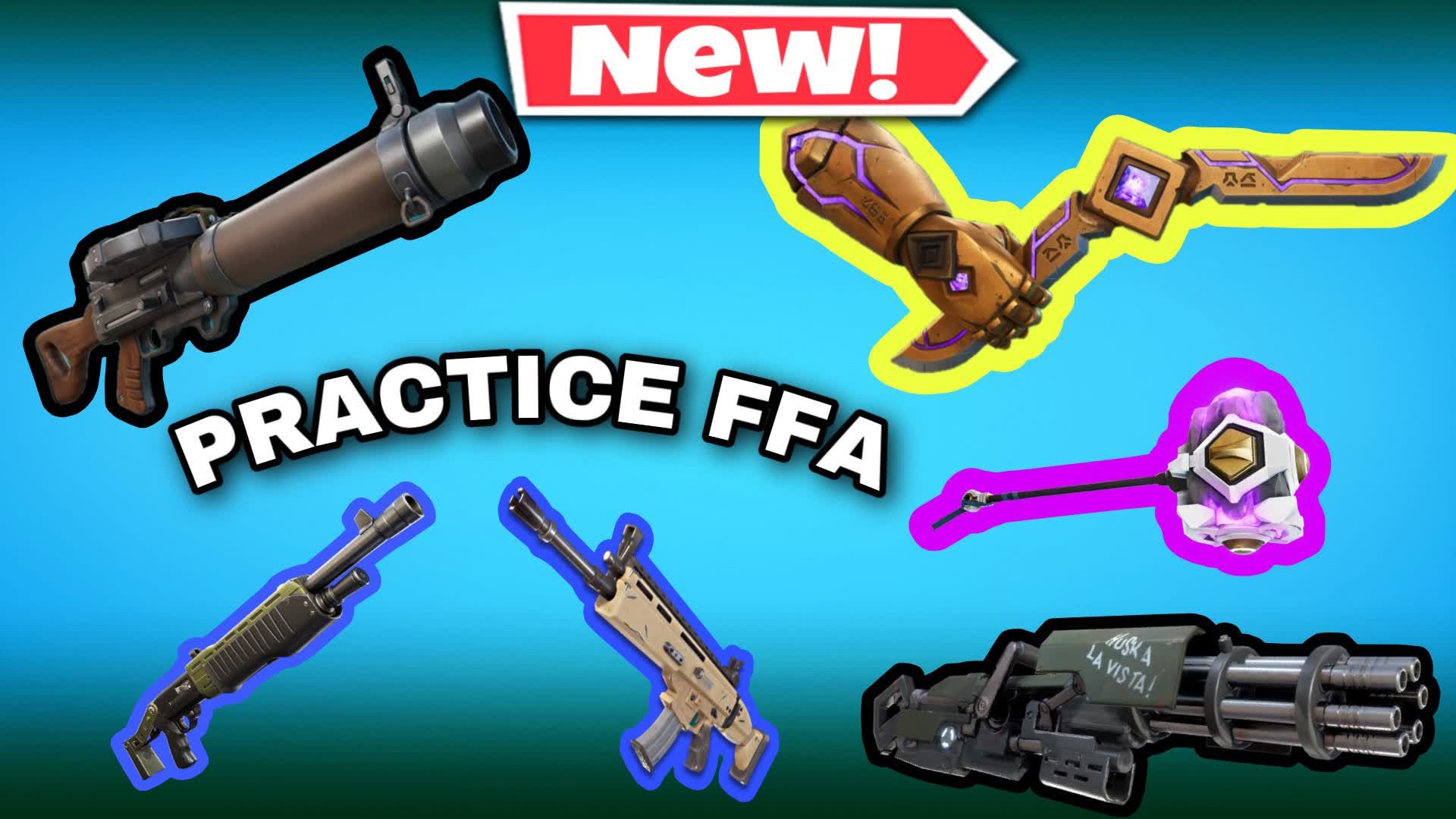 PRACTICE FFA - ALL WEAPONS [ Apfel ] – Fortnite Creative Map Code