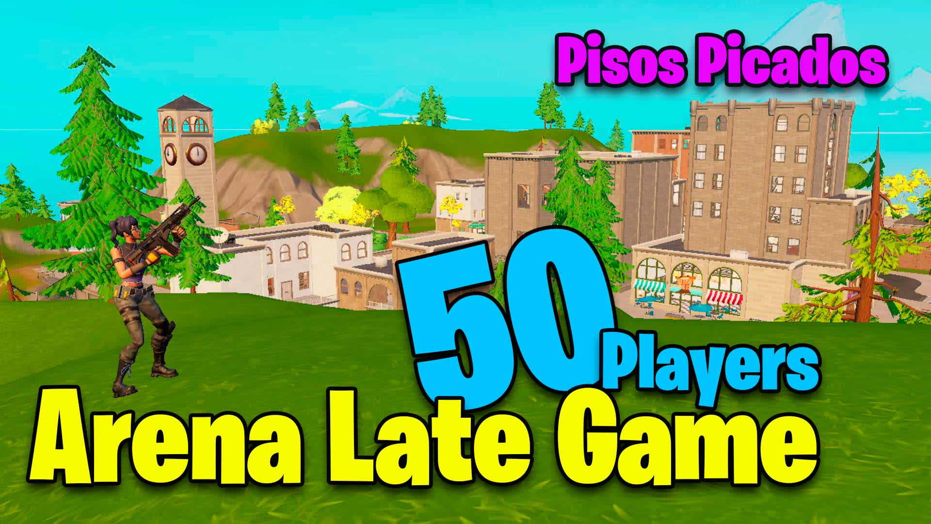 Arena Late Game 50 Players [ six6gamer ] – Fortnite Creative Map Code
