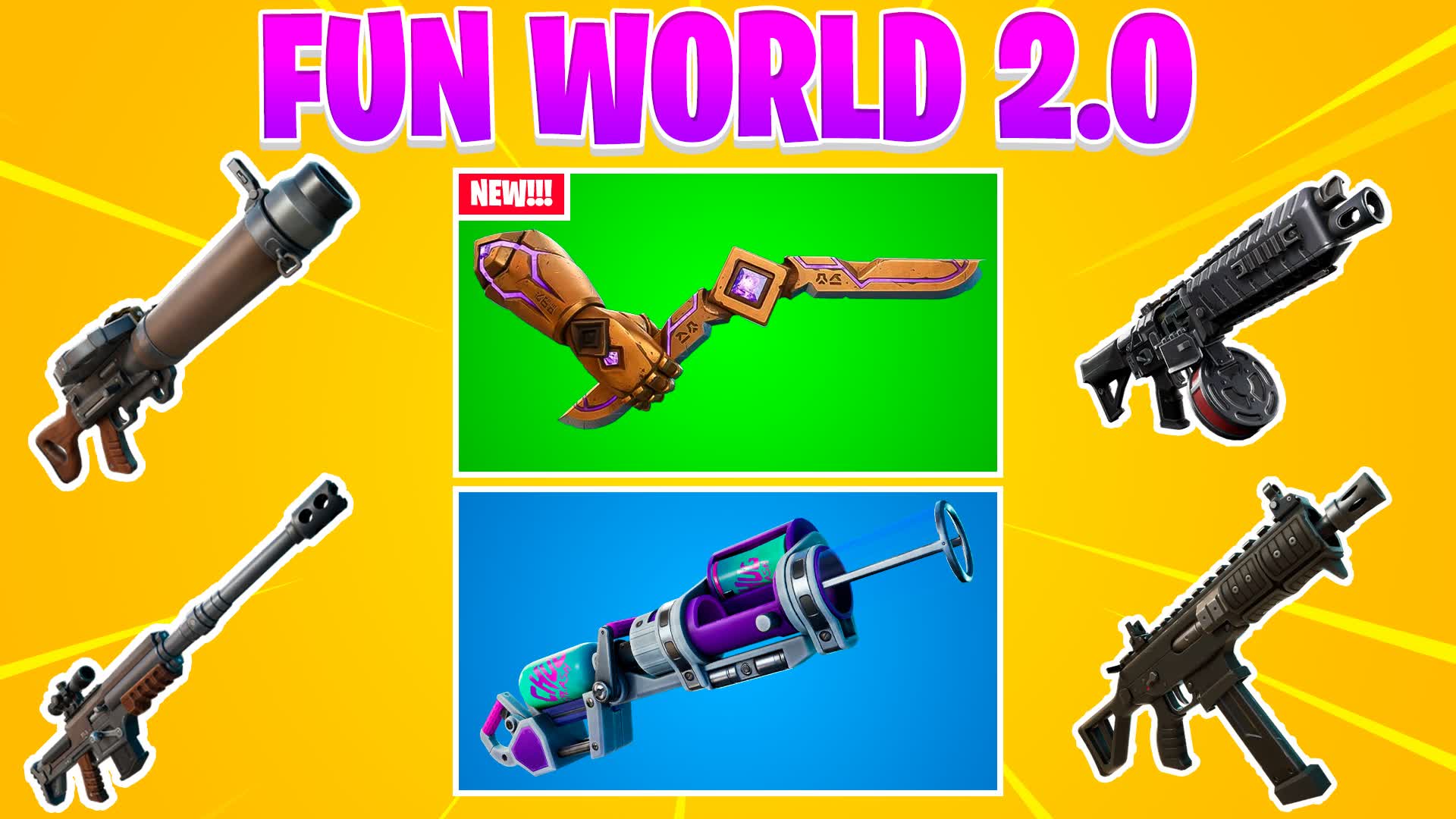 🥳Fun World FFA 2.0 - All Weapons & Cars [ zyfa ] – Fortnite Creative ...
