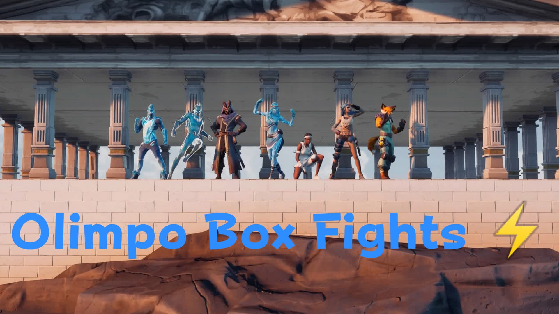 BOX FIGHTS OLIMPO [ j_l_g_d_power ] – Fortnite Creative Map Code
