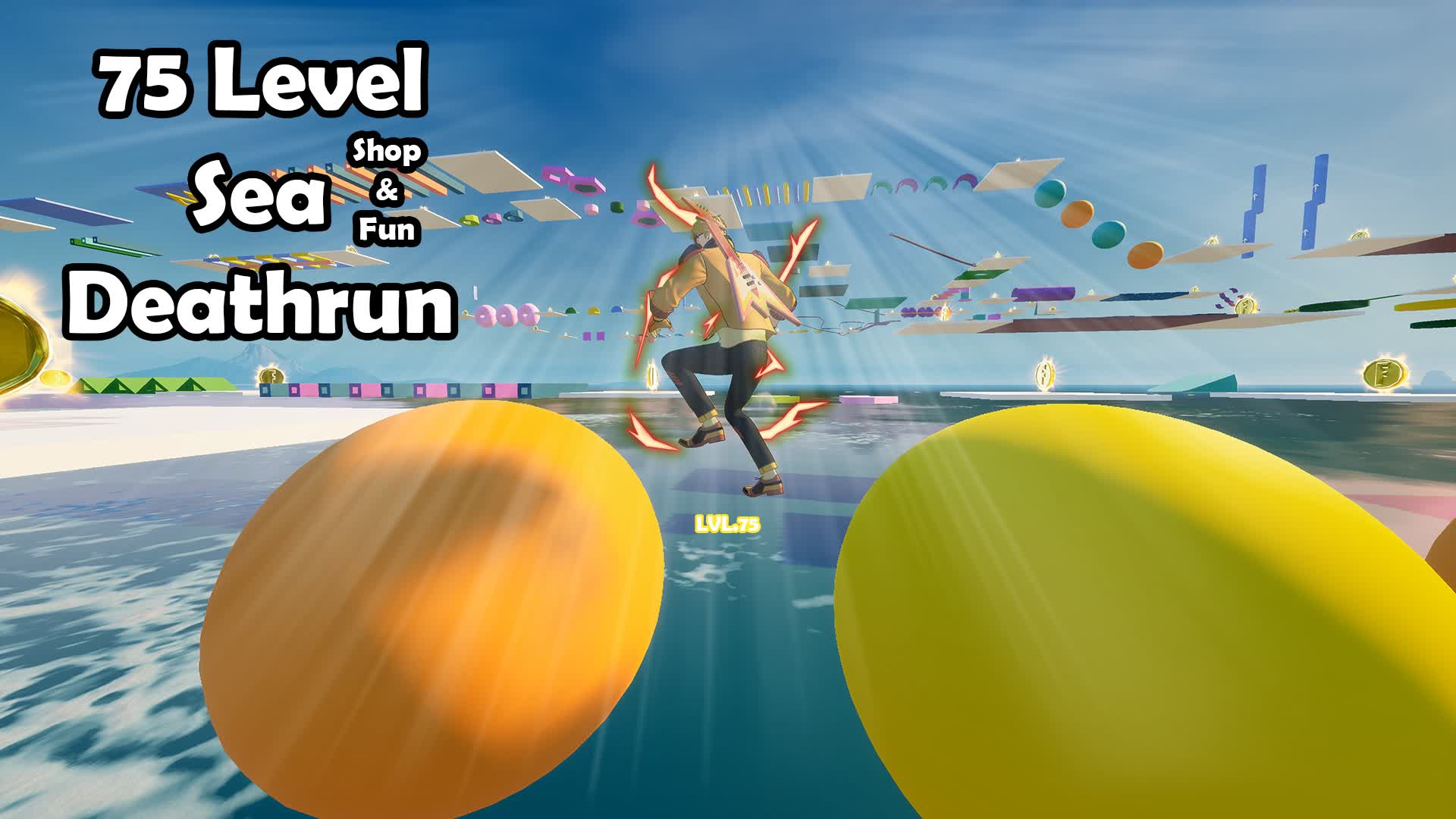 🌅 75 Level Sea DEATHRUN - Shop & Fun 🌅 [ ingamecarnageig ] – Fortnite Creative Map Code