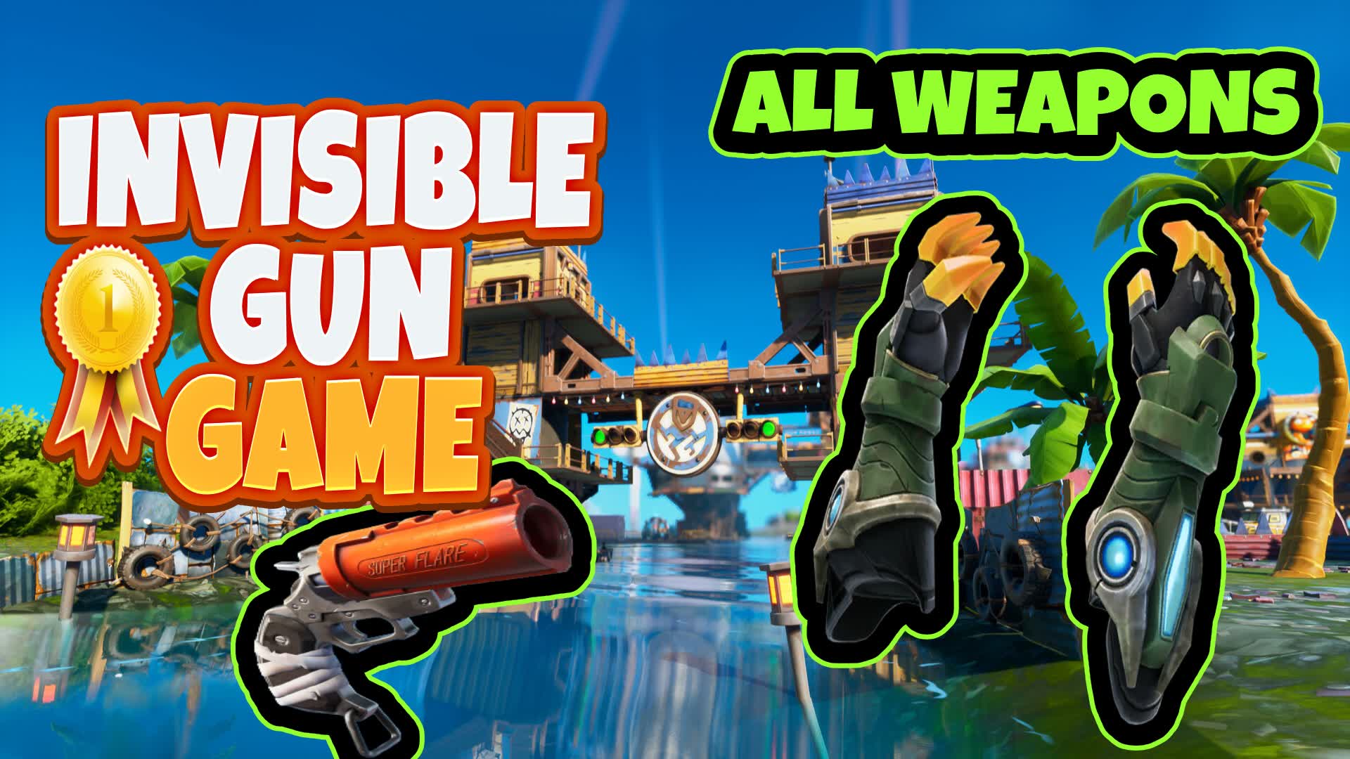 💥GUN GAME💥ONE SHOT [ mge ] – Fortnite Creative Map Code