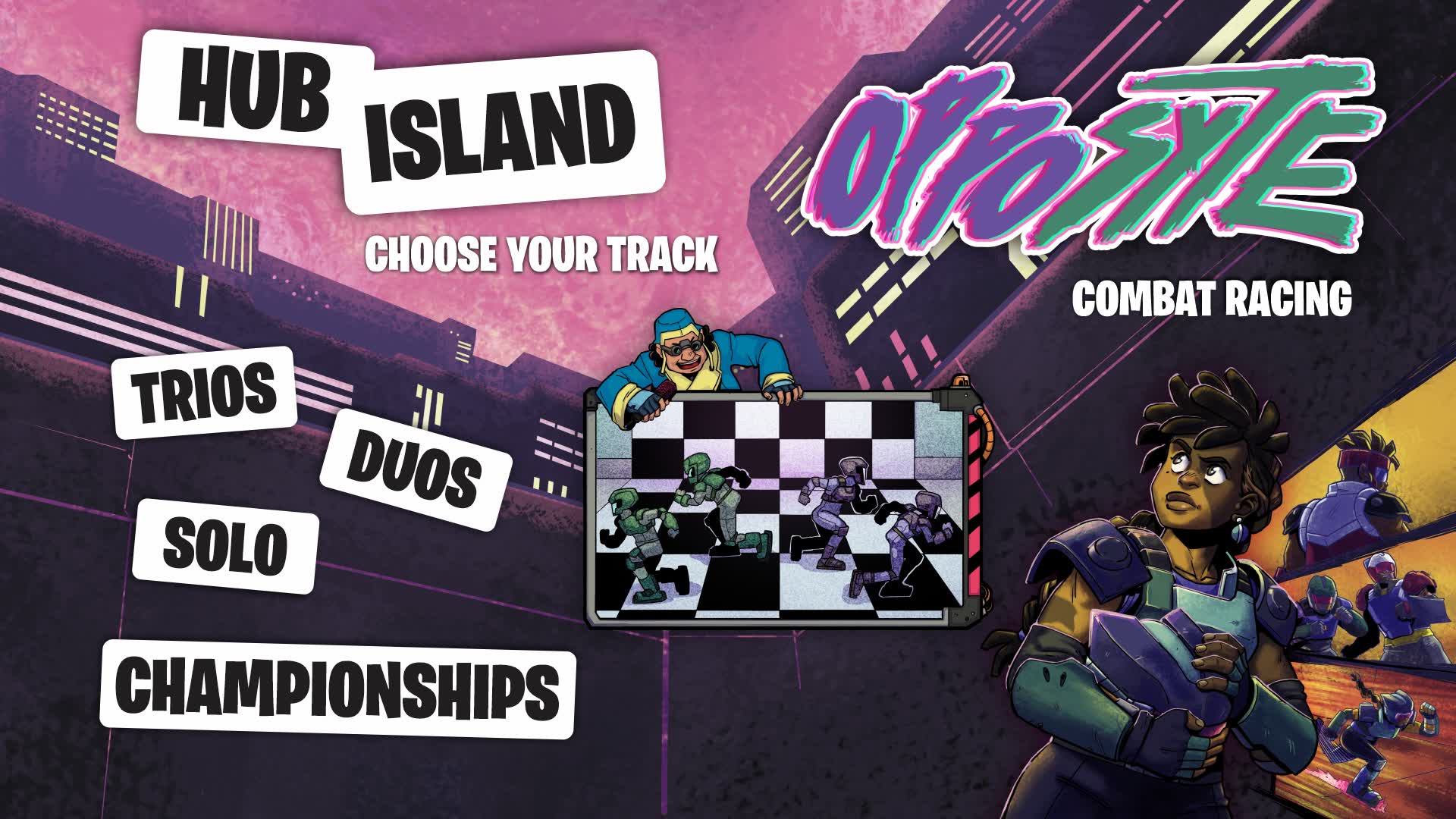OPPOSYTE - Combat Racing - HUB Island [ opposyte ] – Fortnite Creative ...
