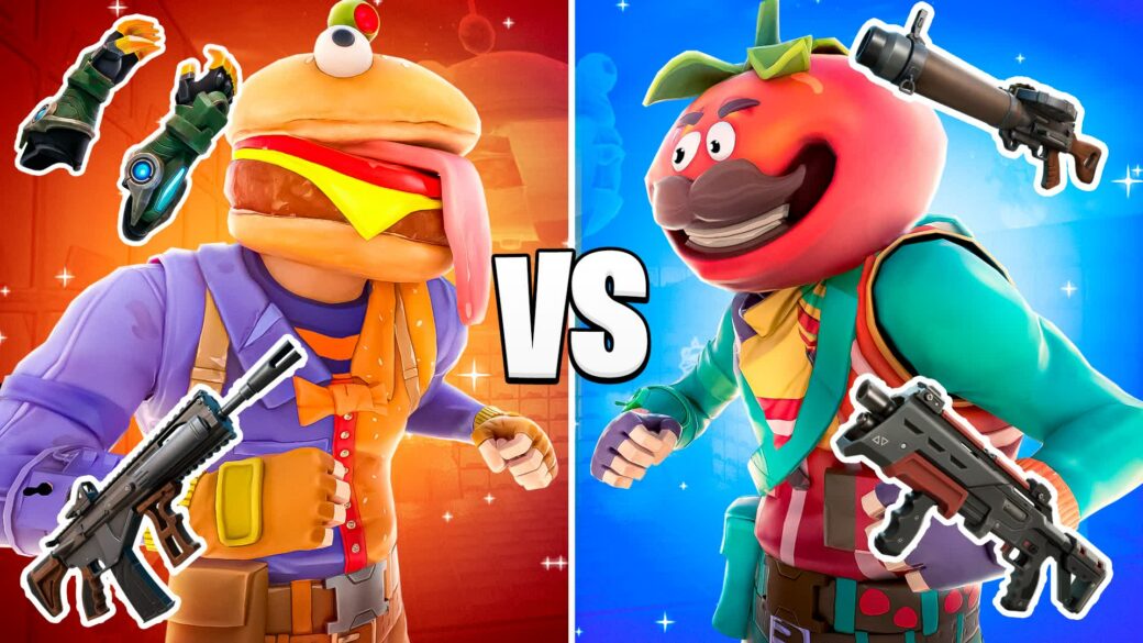 🍔BURGERS VS TOMATOES🍅 [ ry9np ] – Fortnite Creative Map Code