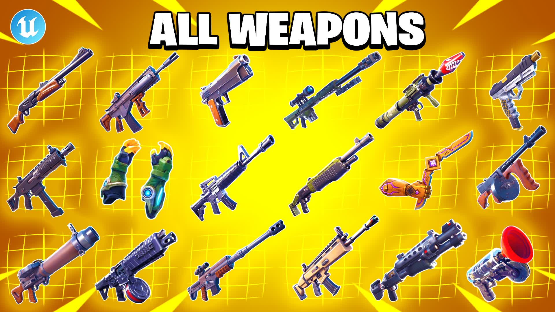 ALL WEAPONS - FREE FOR ALL [ rafatoja ] – Fortnite Creative Map Code